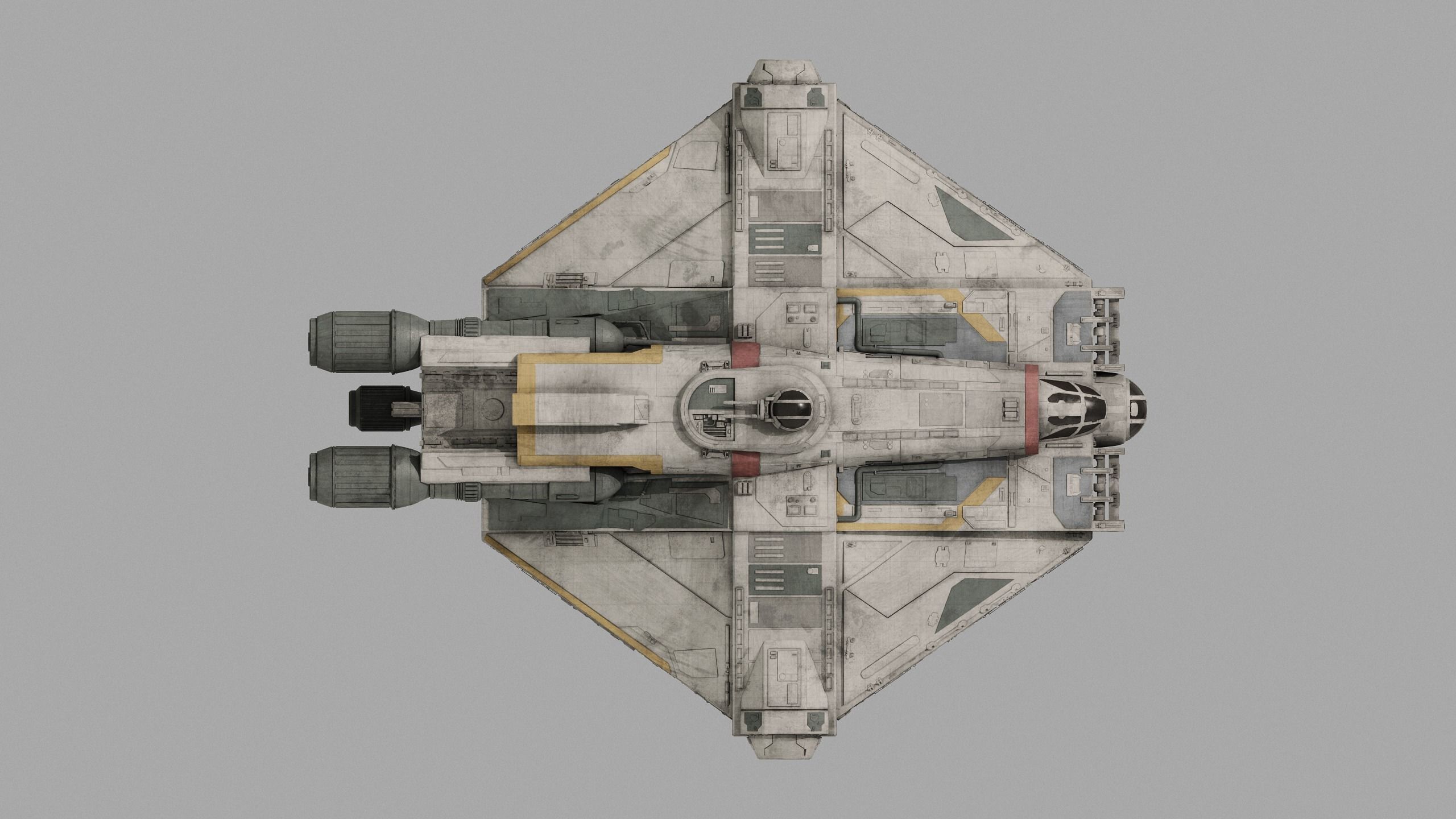 VCX-100 Ghost Remastered - Star Wars Ahsoka 3D model | CGTrader