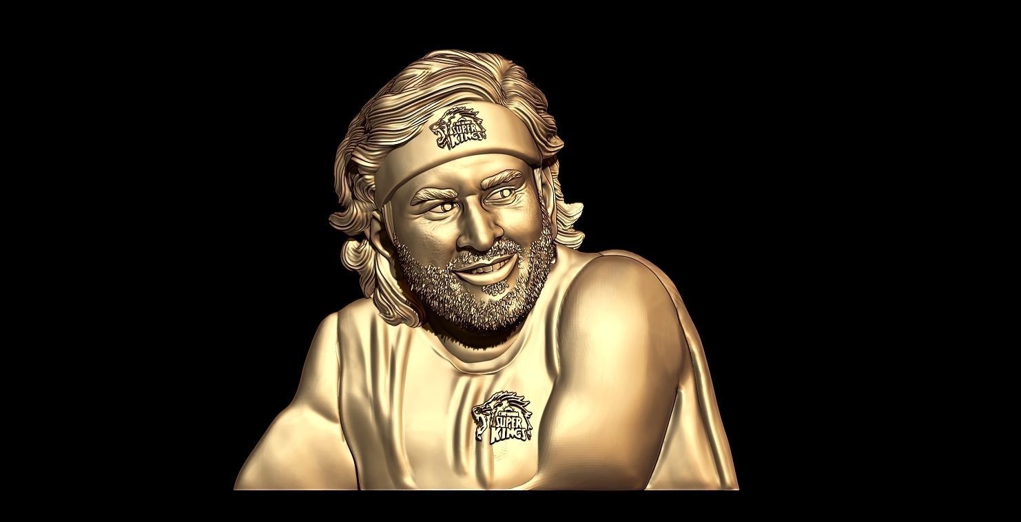 MAHENDRA SINGH DHONI half 3D model | CGTrader