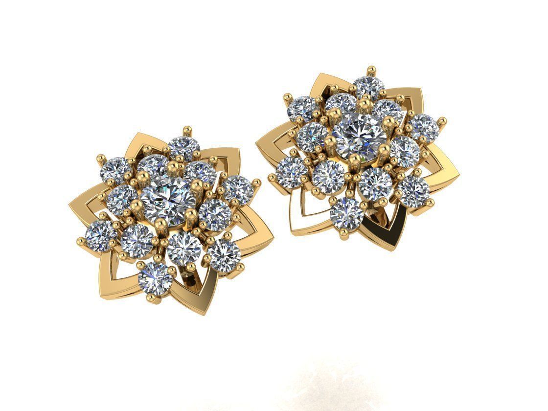 Earring free 3D model 3D printable | CGTrader