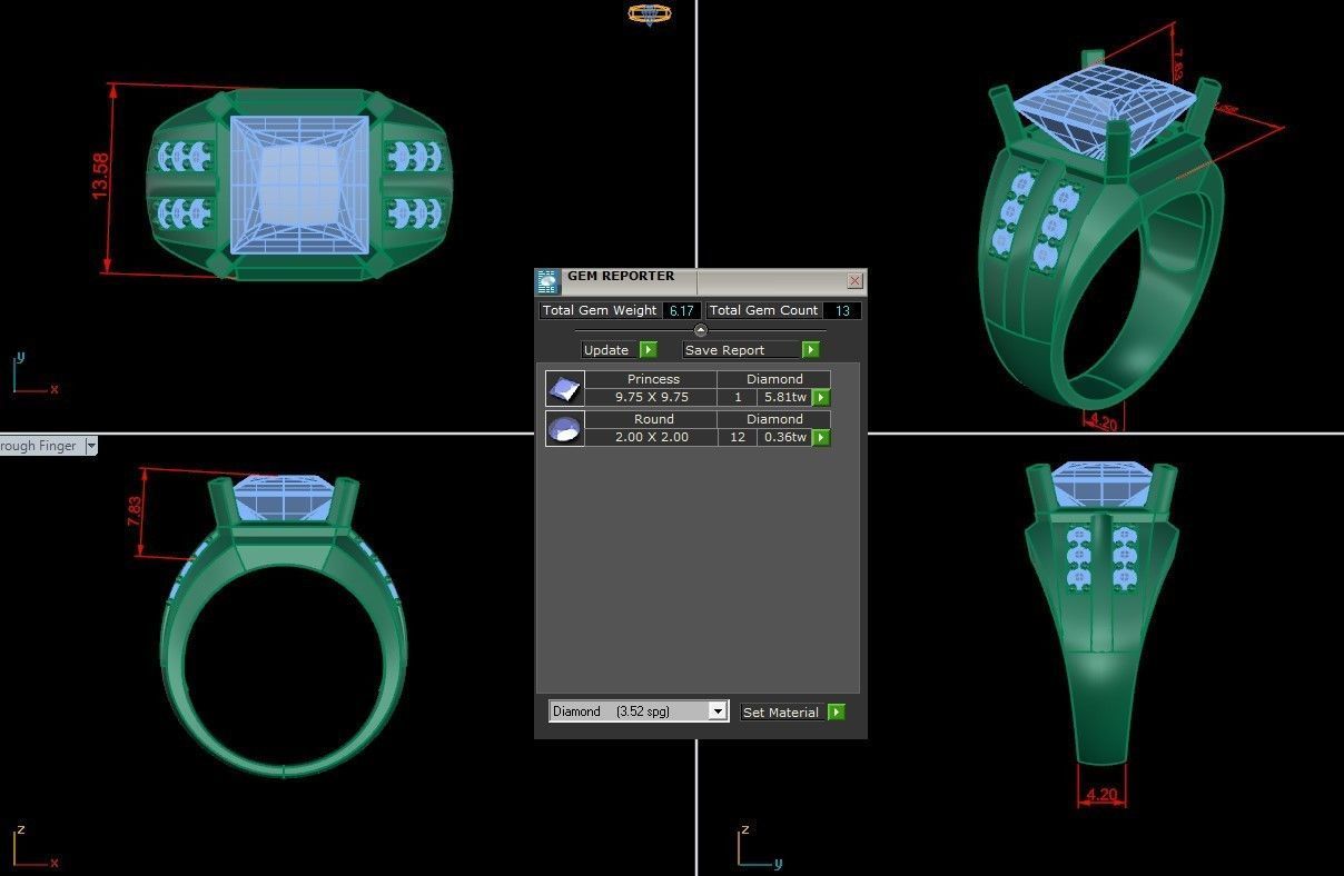 Man Ring Cad File MR 265 3D model 3D printable | CGTrader