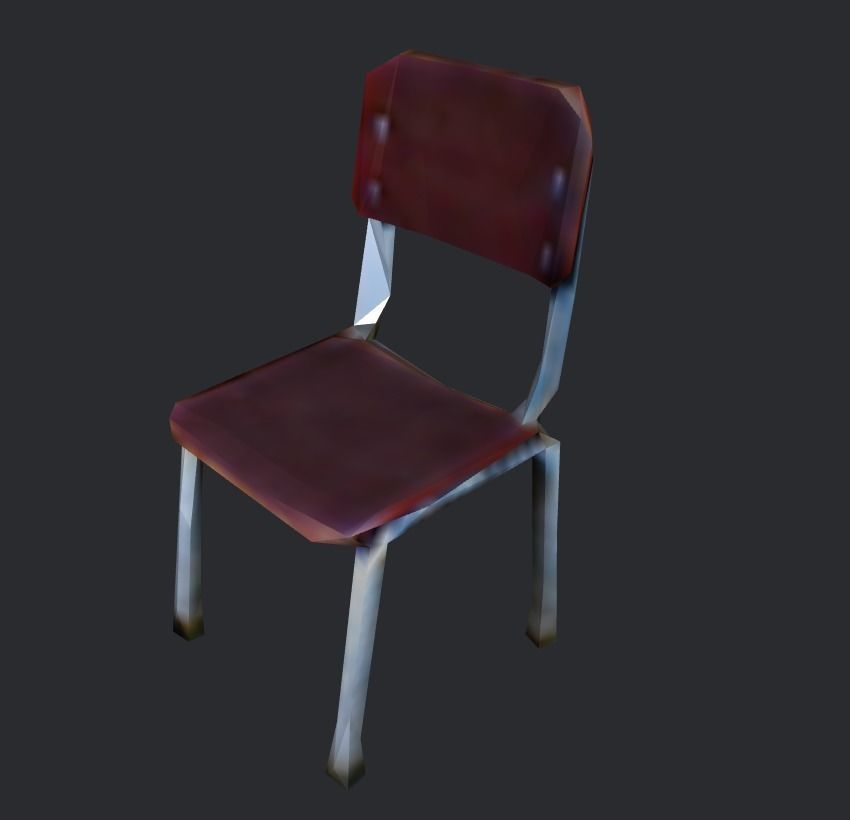 PS2 Style Low Poly Seat free VR / AR / low-poly 3D model | CGTrader