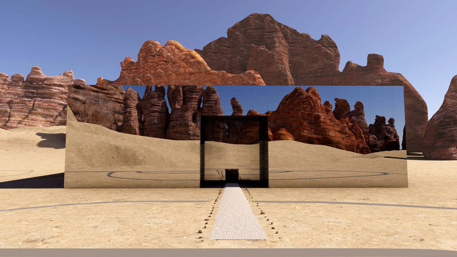 Hi Res 3D Model of Maraya Hall- AlUla Saudi Arabia 3D model | CGTrader