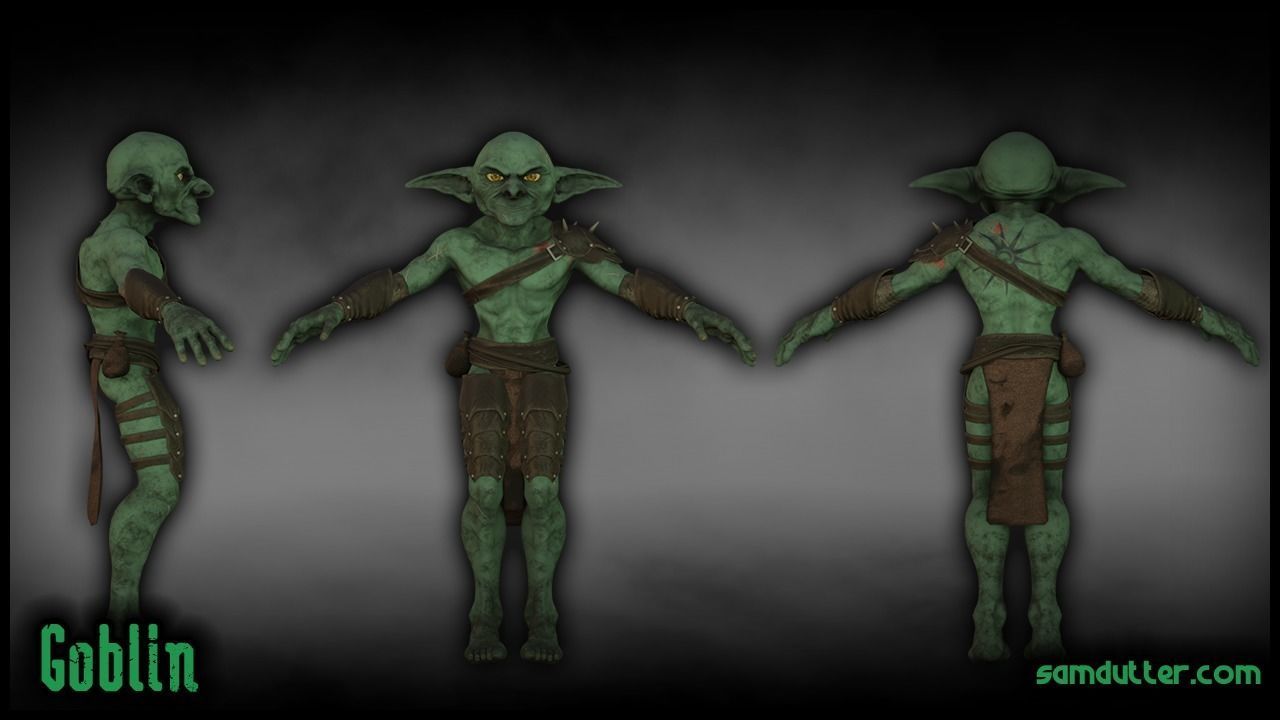 3D model Goblin Gang VRChat Unity Animation Ready Enemies VR / AR / low ...