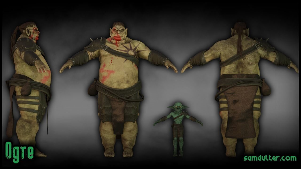 3D model Goblin Gang VRChat Unity Animation Ready Enemies VR / AR / low ...