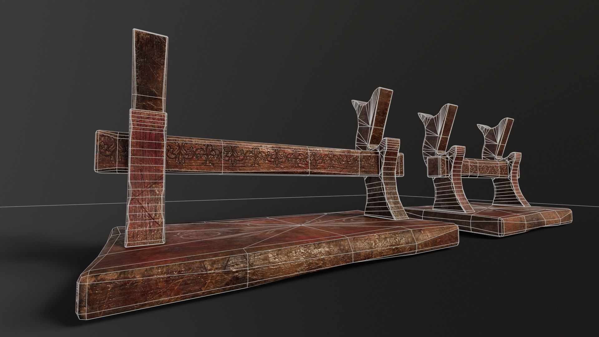 3D model Katana Tanto Stand VR / AR / low-poly | CGTrader