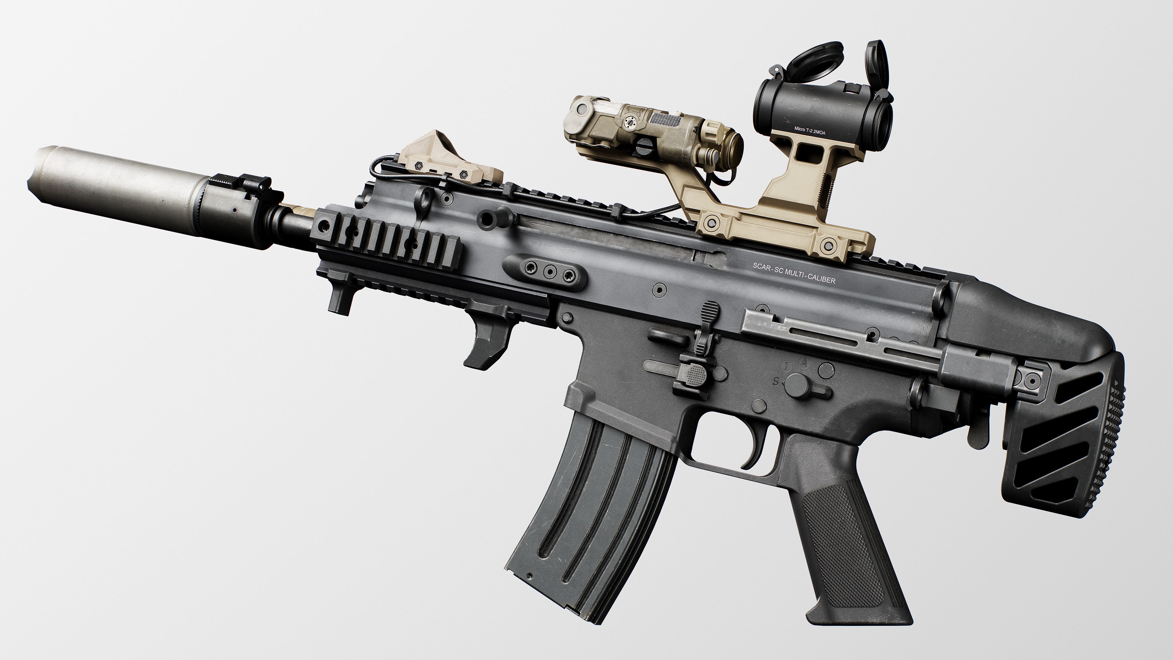 3d Model Fn Scar Sc Vr Ar Low Poly Cgtrader