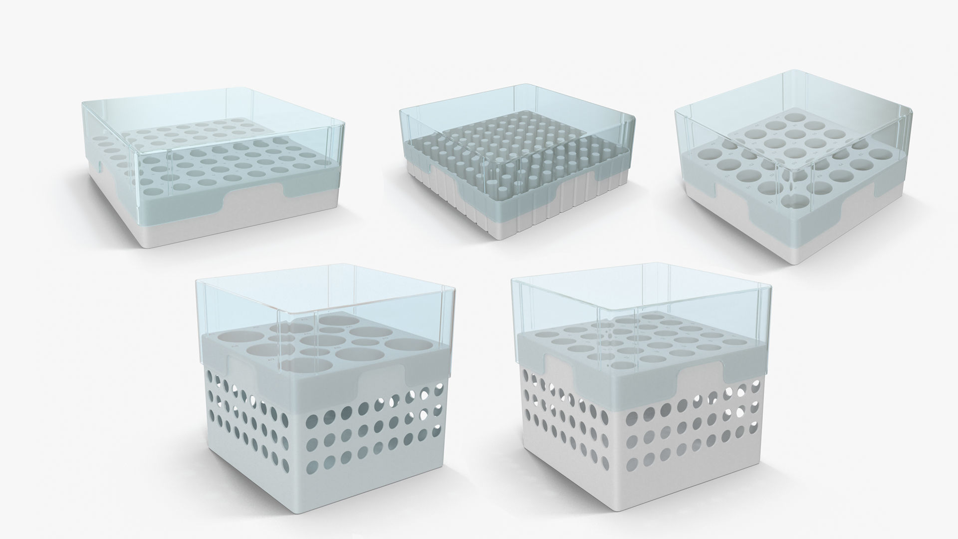 Eppendorf Storage Boxes Collection VR / AR / low-poly | CGTrader