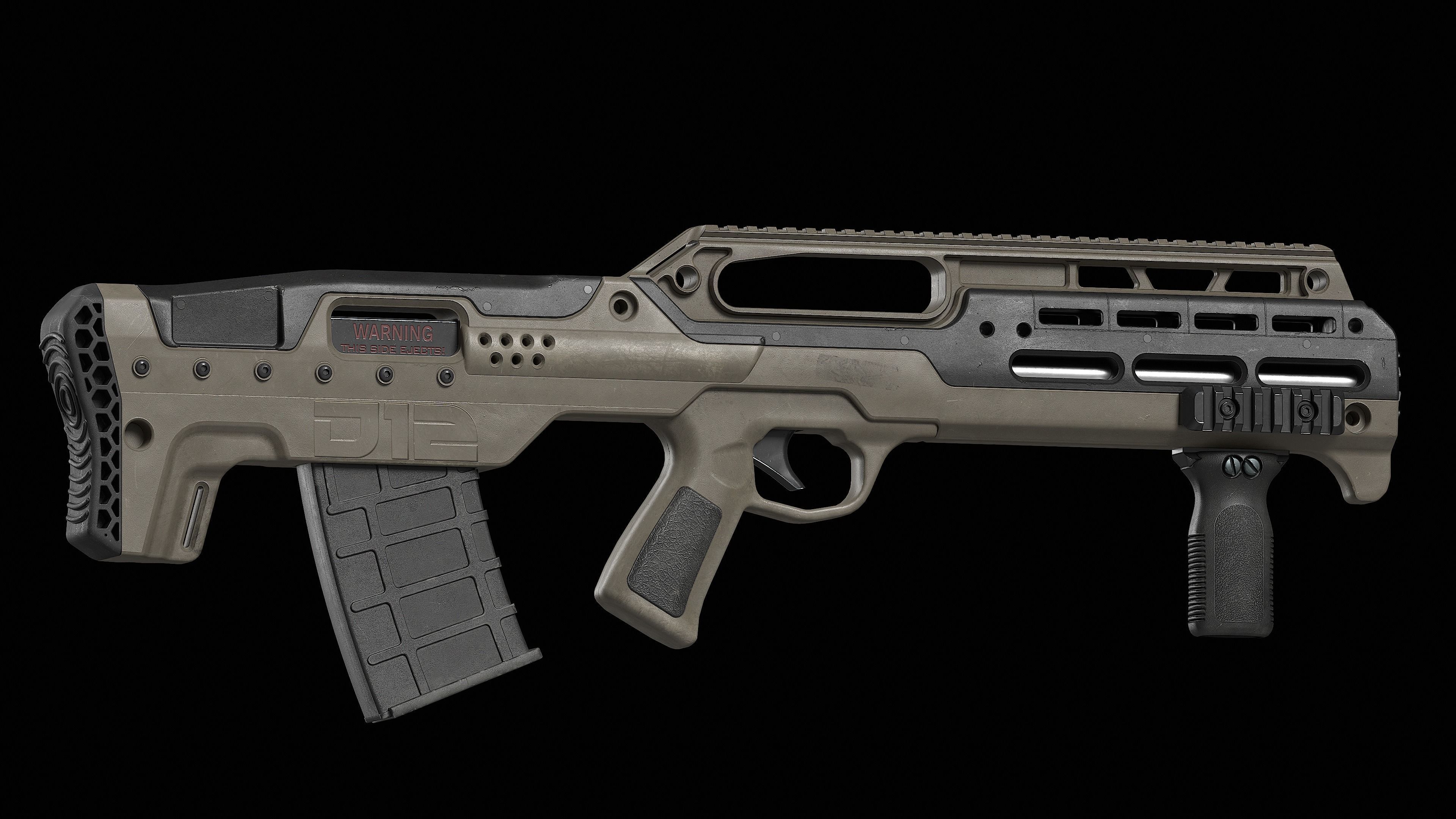 3D model D12 Shotgun VR / AR / low-poly | CGTrader
