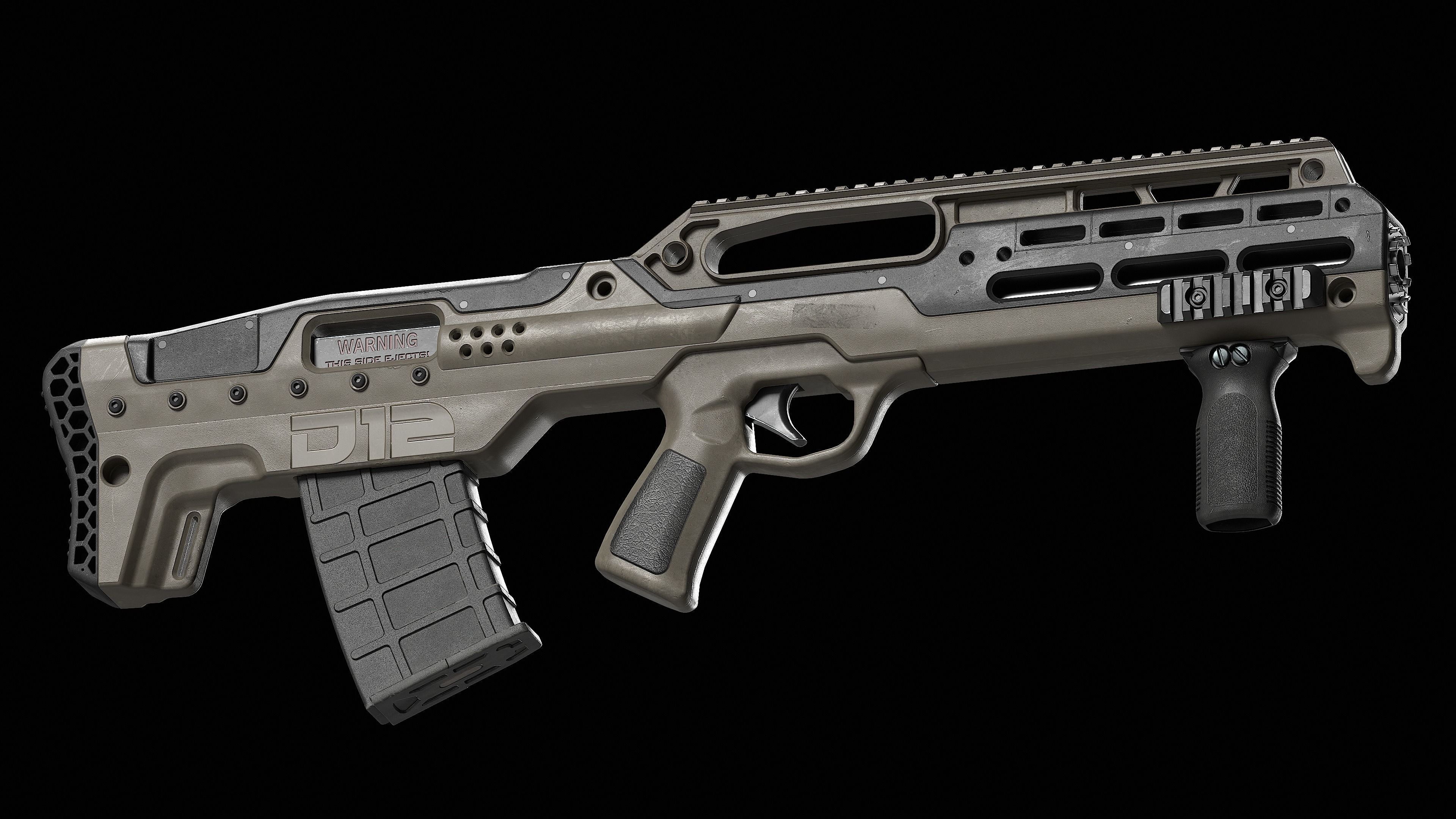 3D model D12 Shotgun VR / AR / low-poly | CGTrader