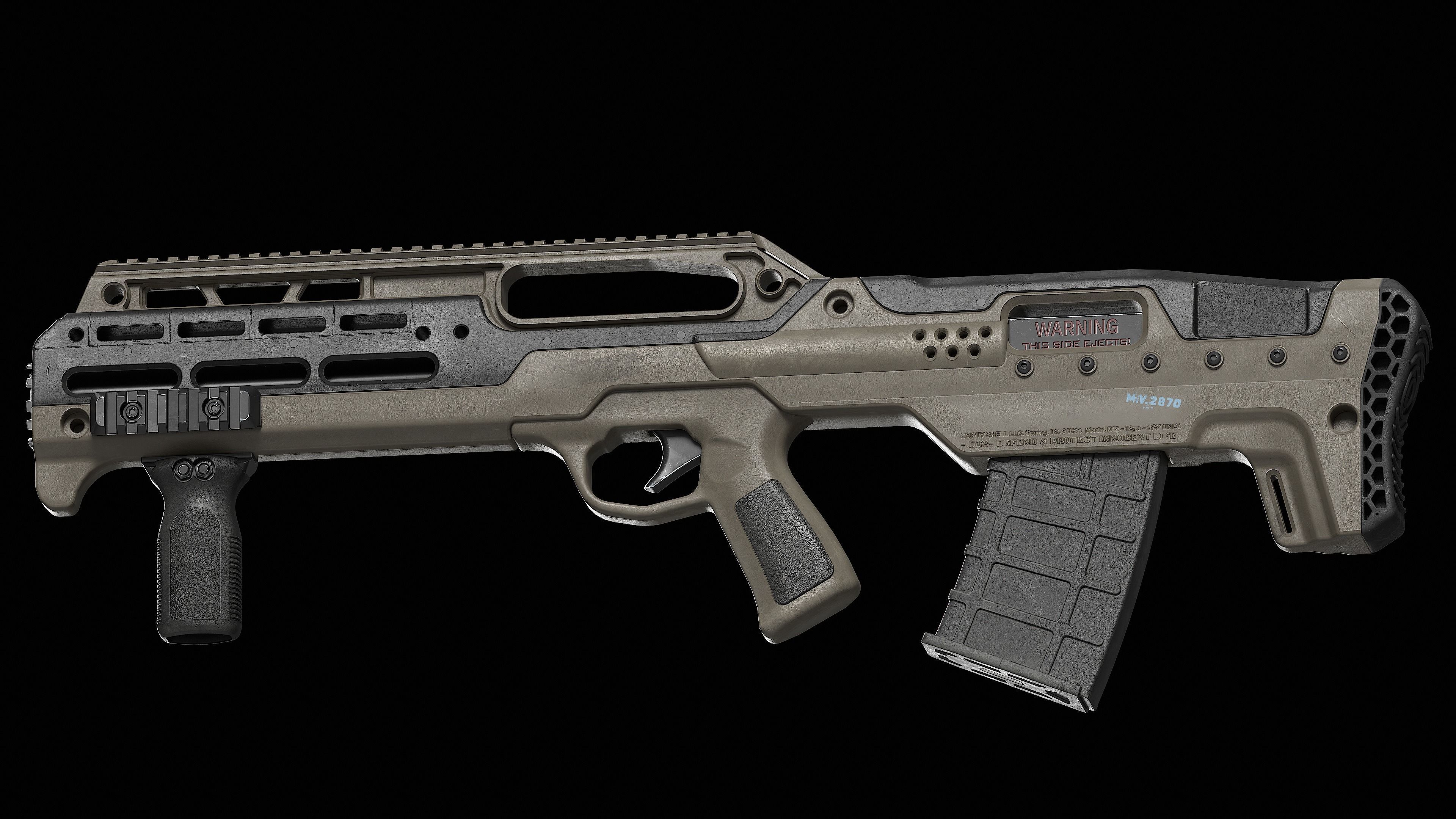 3D model D12 Shotgun VR / AR / low-poly | CGTrader