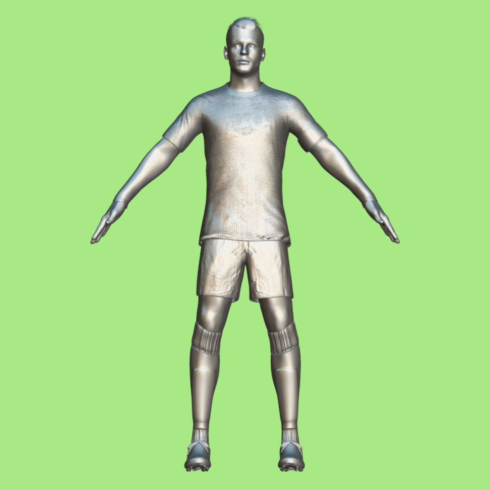 T-Pose Rigged Alvaro Morata Spain 2024 3D model animated rigged | CGTrader