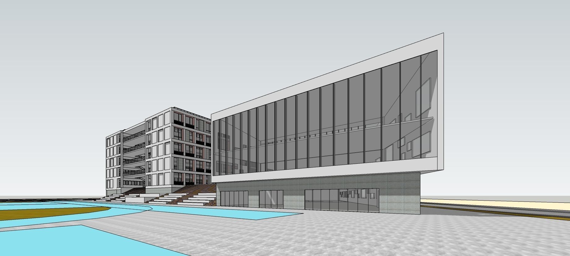 School-Open Gate 3D model | CGTrader