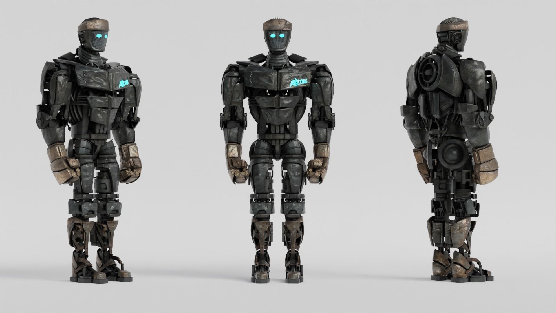 Atom Real Steel 3D model rigged | CGTrader