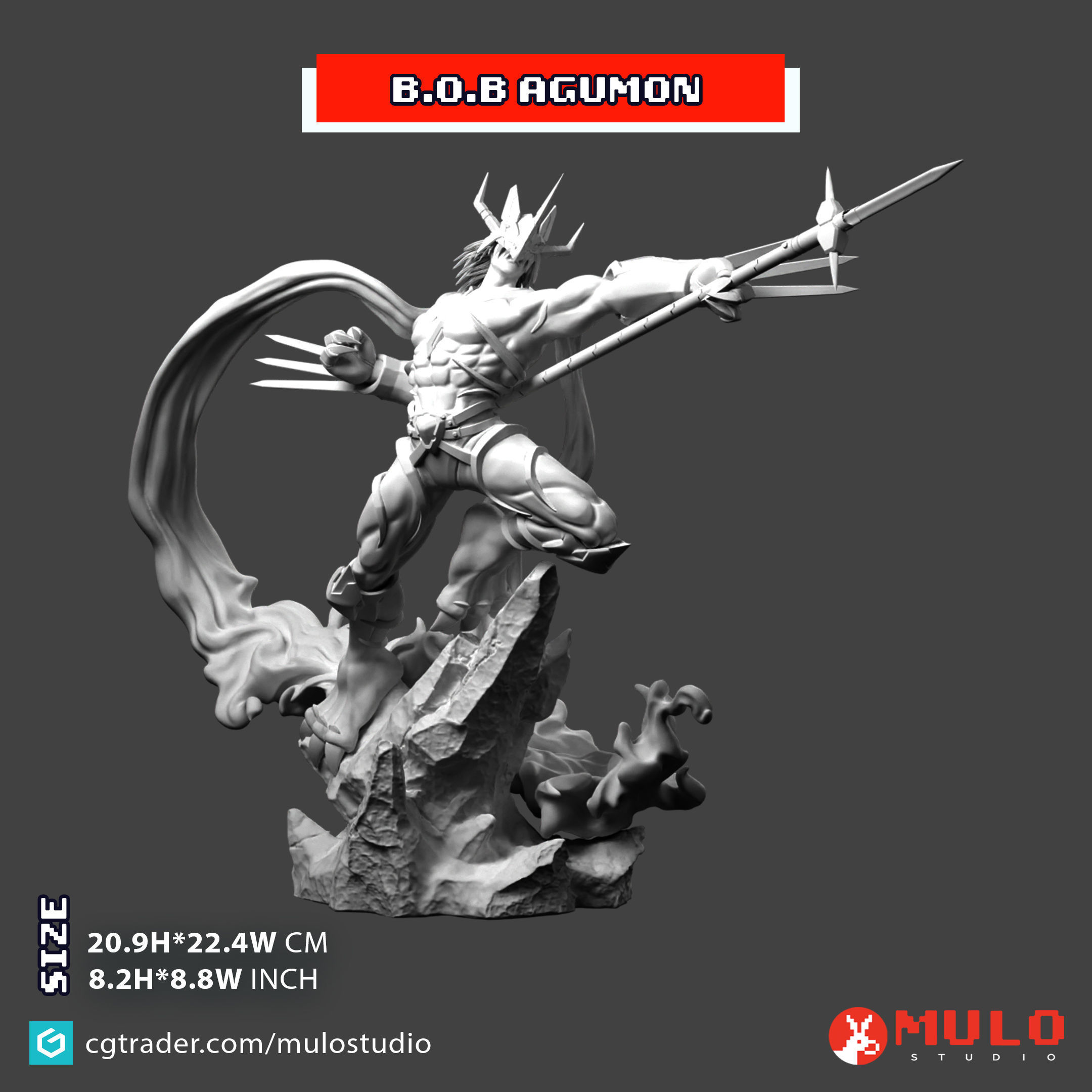 Bond of Bravery Agumon 3D model 3D printable | CGTrader