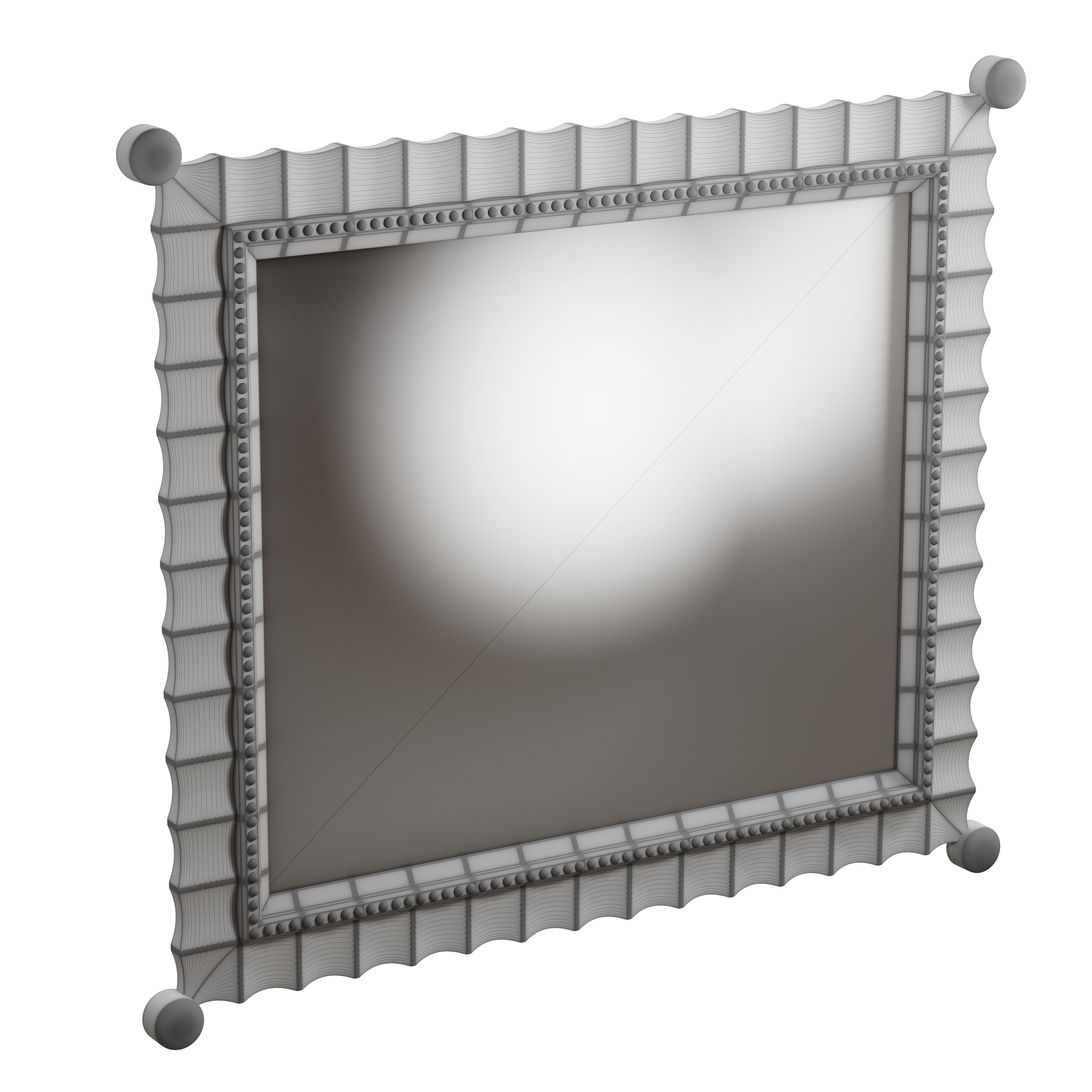 Mirror frame CNC 3D model | CGTrader