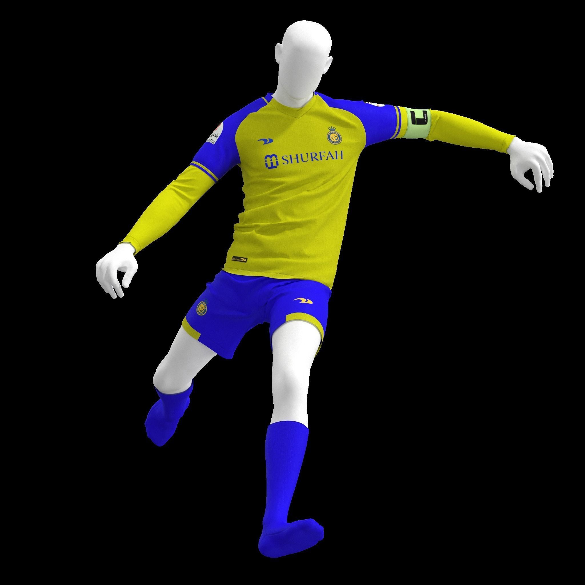 Al-Nassr Football jersey 3D model 3D model | CGTrader