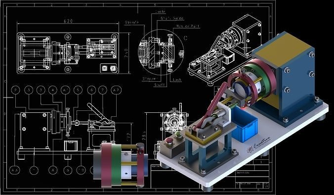 Chamfering Machine 3D model | CGTrader