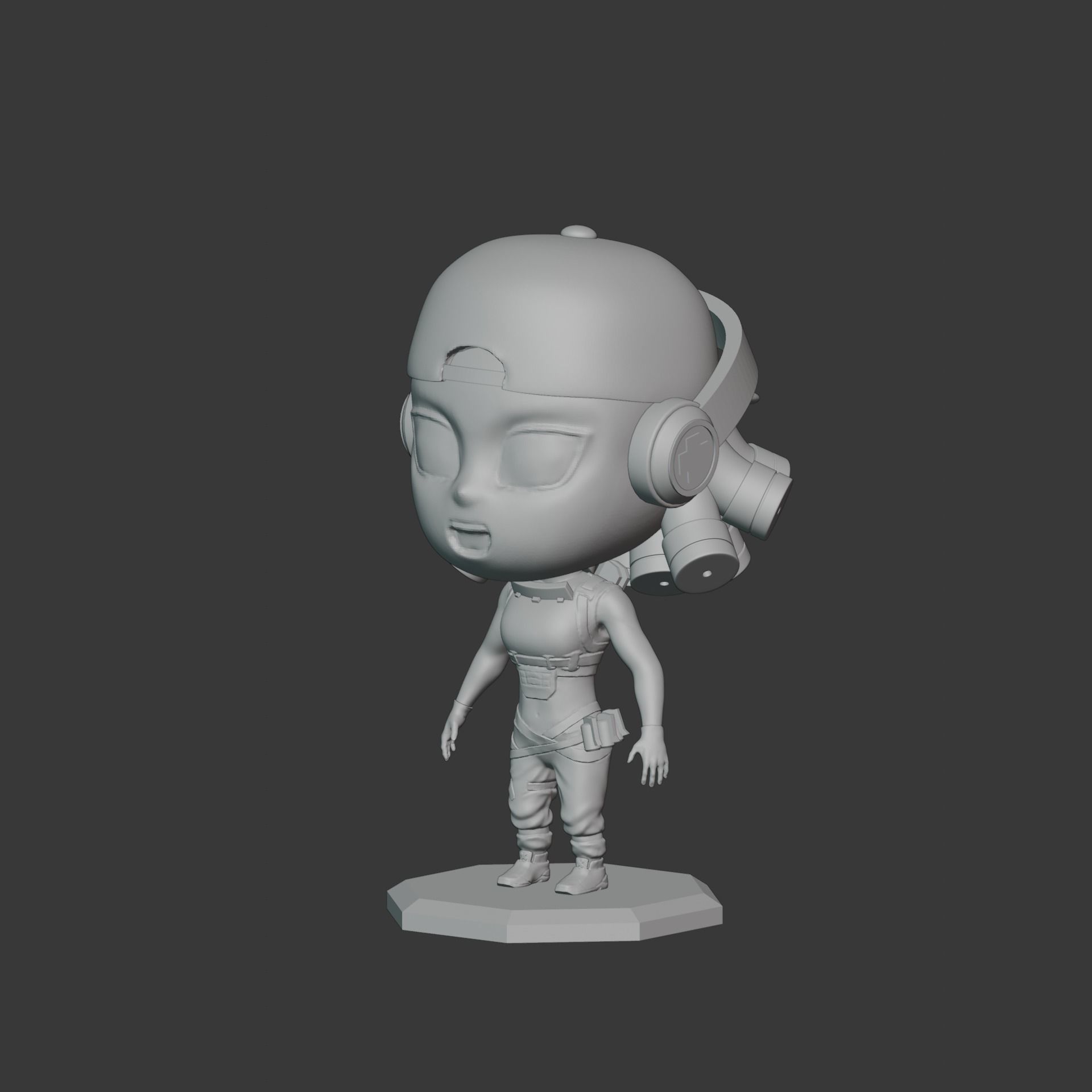 Raze chibi Valorant 3D model 3D printable | CGTrader