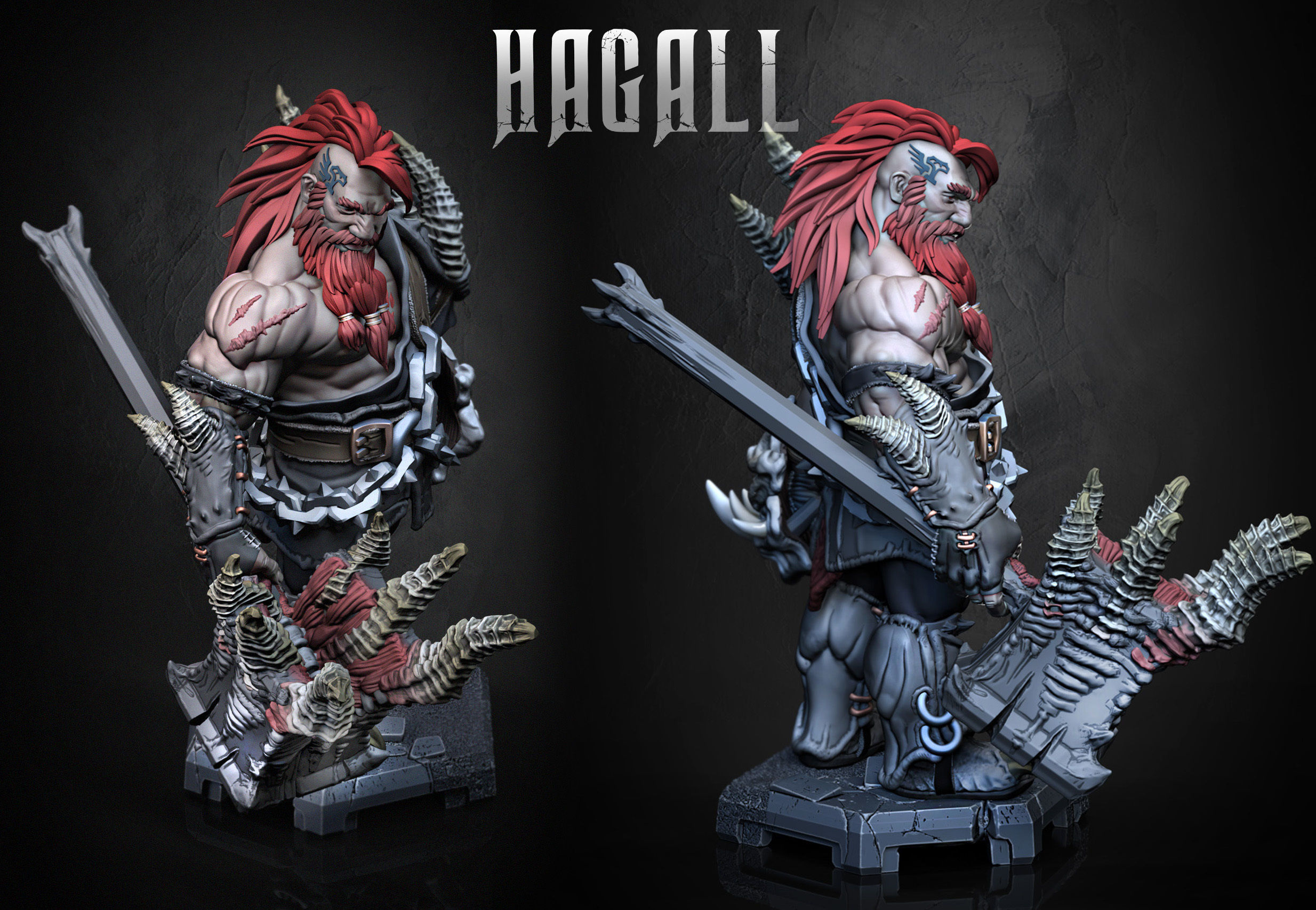 Hagall Iron Dwarf - Demon Guard Armor Set 3D model 3D printable | CGTrader