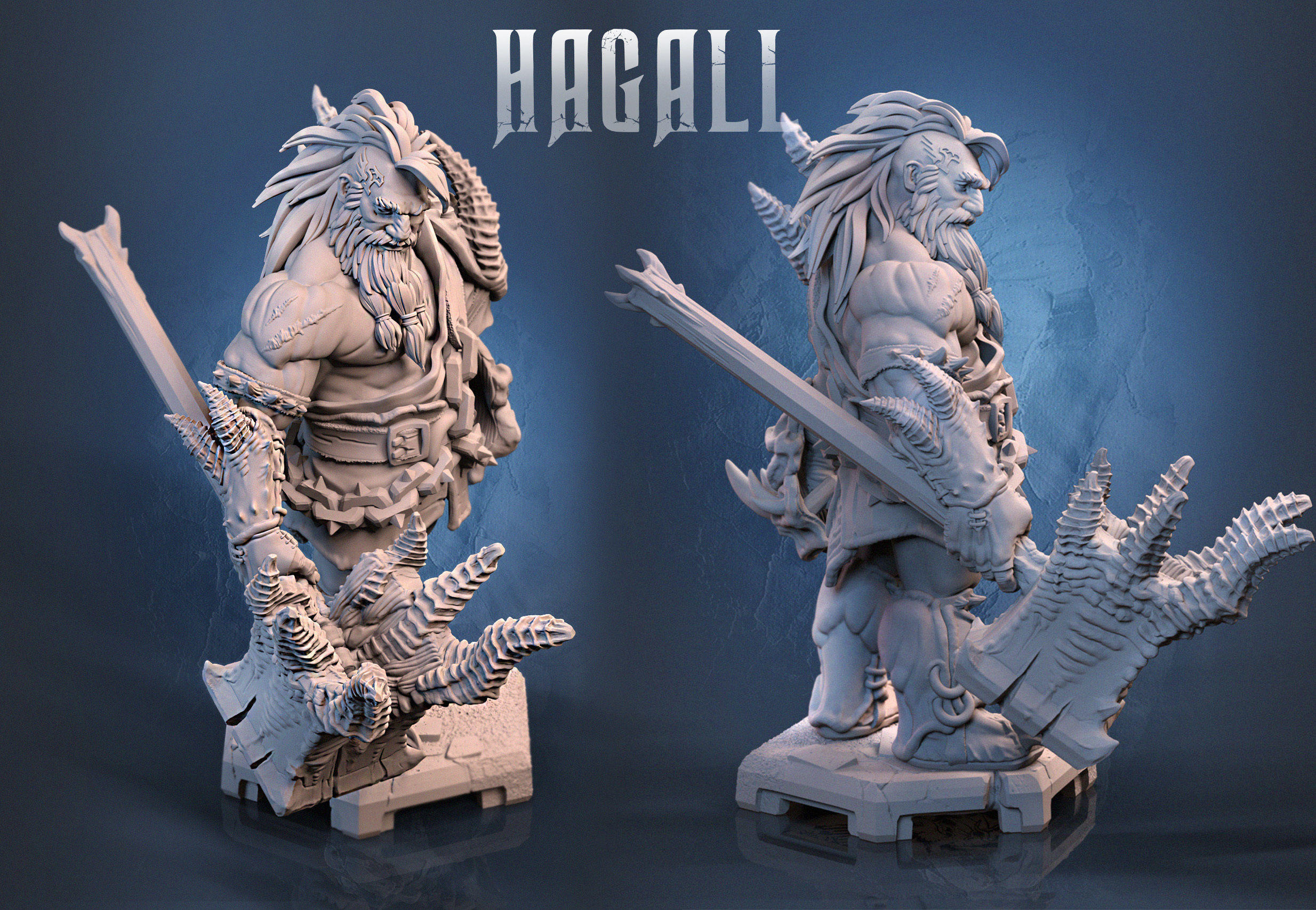 Hagall Iron Dwarf - Demon Guard Armor Set 3D model 3D printable | CGTrader