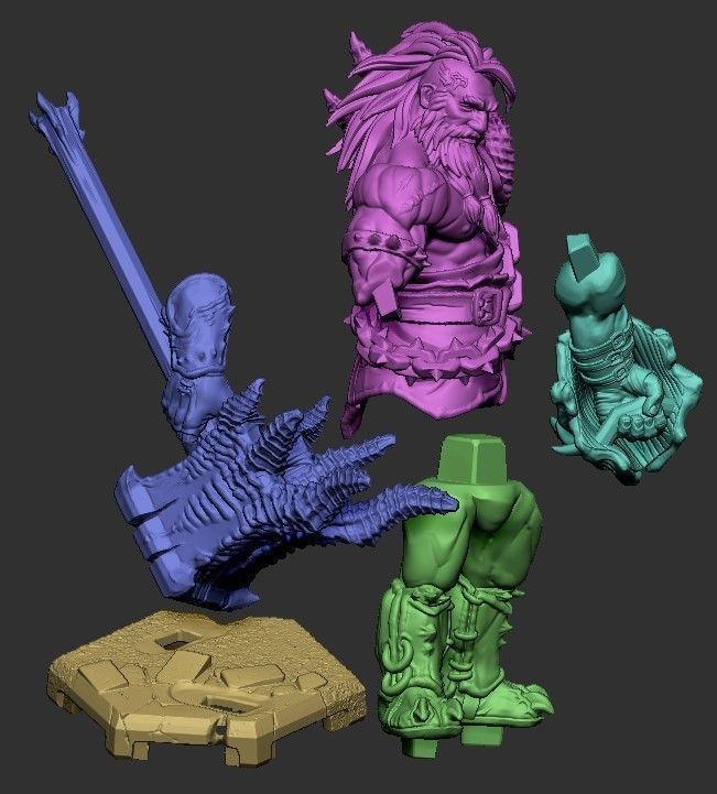 Hagall Iron Dwarf - Demon Guard Armor Set 3D model 3D printable | CGTrader