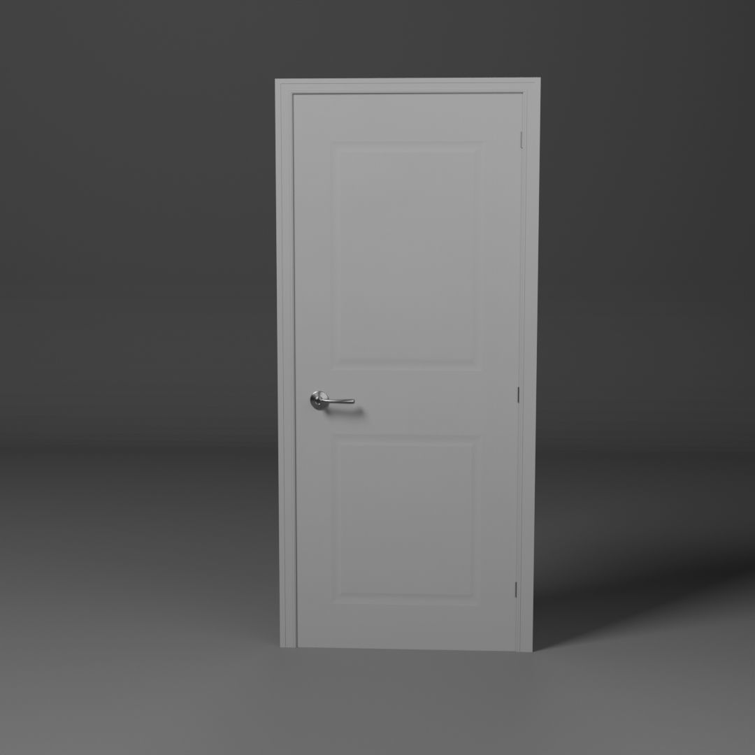 Contemporary classic INTERIOR DOOR free VR / AR / low-poly 3D model ...