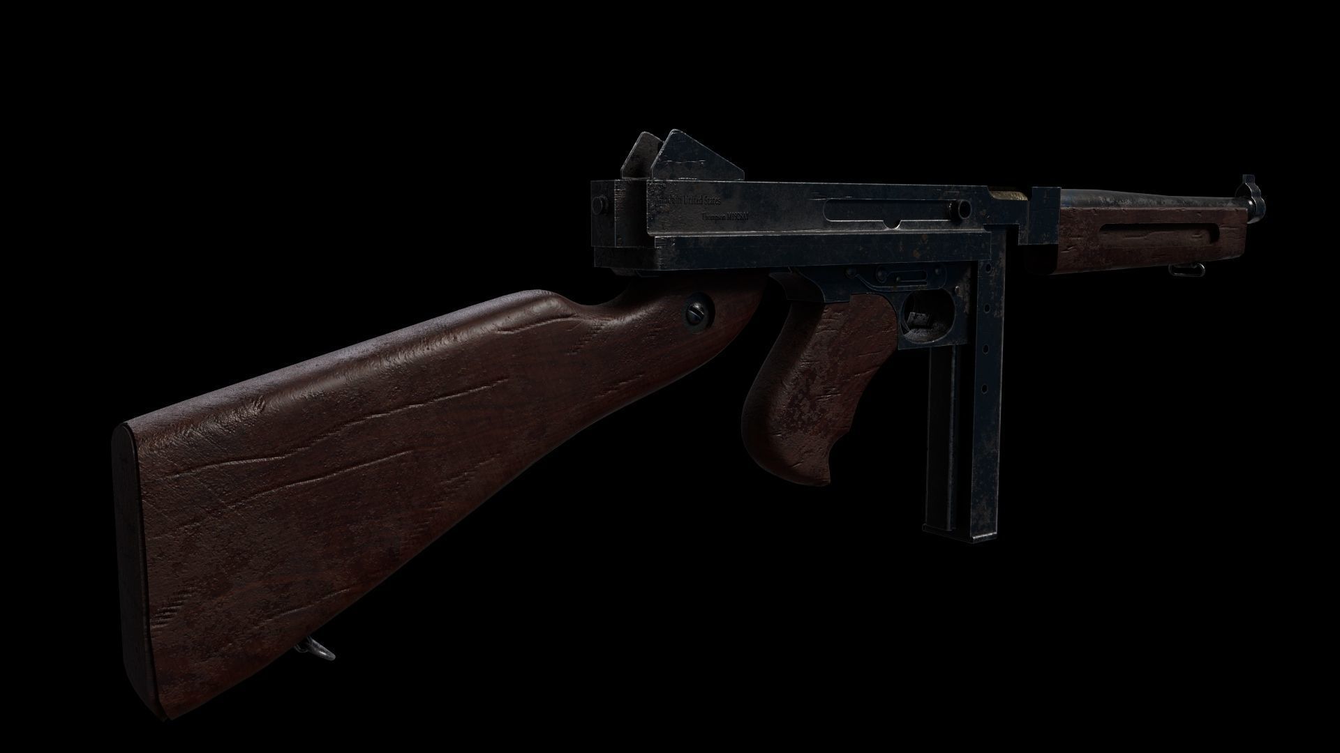 Thompson - Model and Textures Low-poly 3D model free VR / AR / low-poly ...
