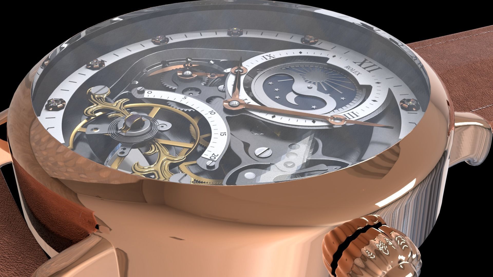 Mechanical Watch free 3D model | CGTrader