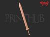 Guts Raider Sword Cosplay Berserk 3D model 3D printable | CGTrader