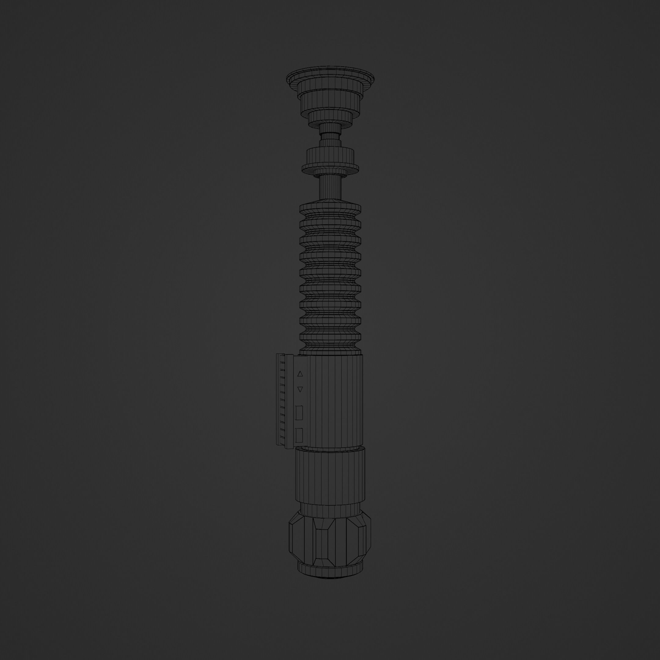 Luke Skywalker second Lightsaber free 3D model rigged | CGTrader