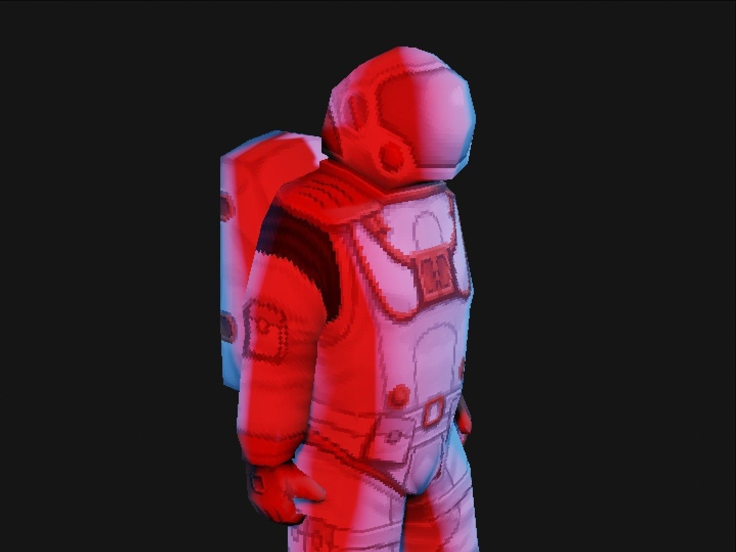 3D model PS1 PSX low poly astronaut VR / AR / low-poly | CGTrader
