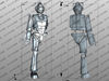 3D model Doctor Who Cyberman V1 Armor - Cosplay Pepakura Foam Template ...