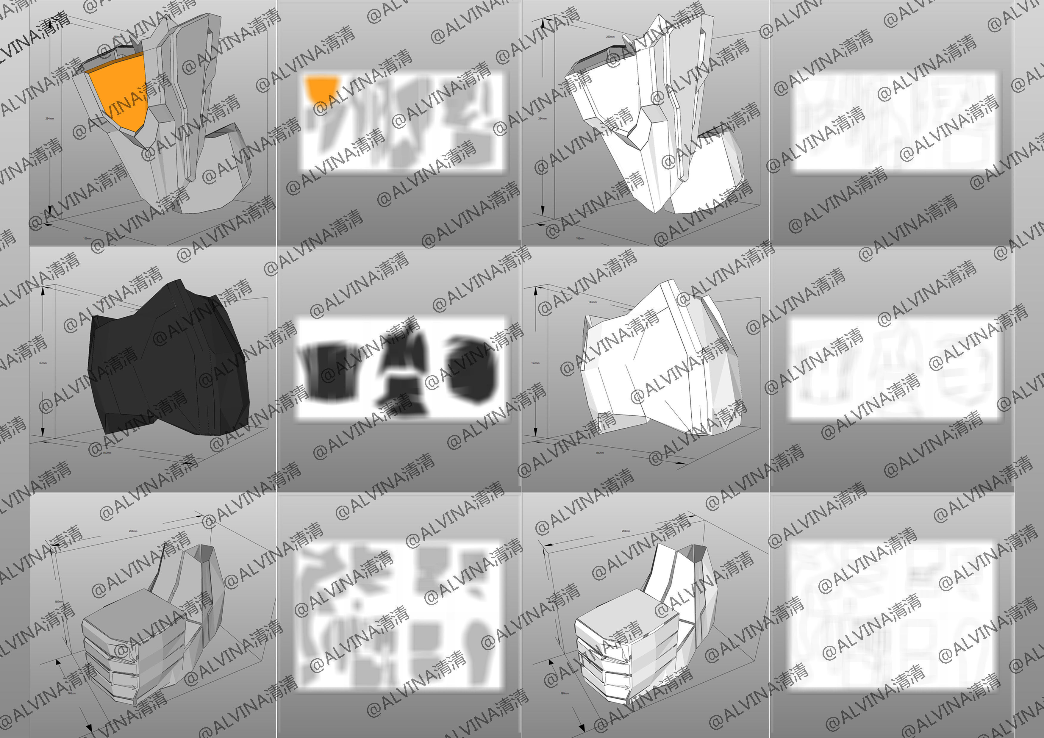 3D model Kamen Rider Geats Command Form Armor - DIY Cosplay Pepakura ...