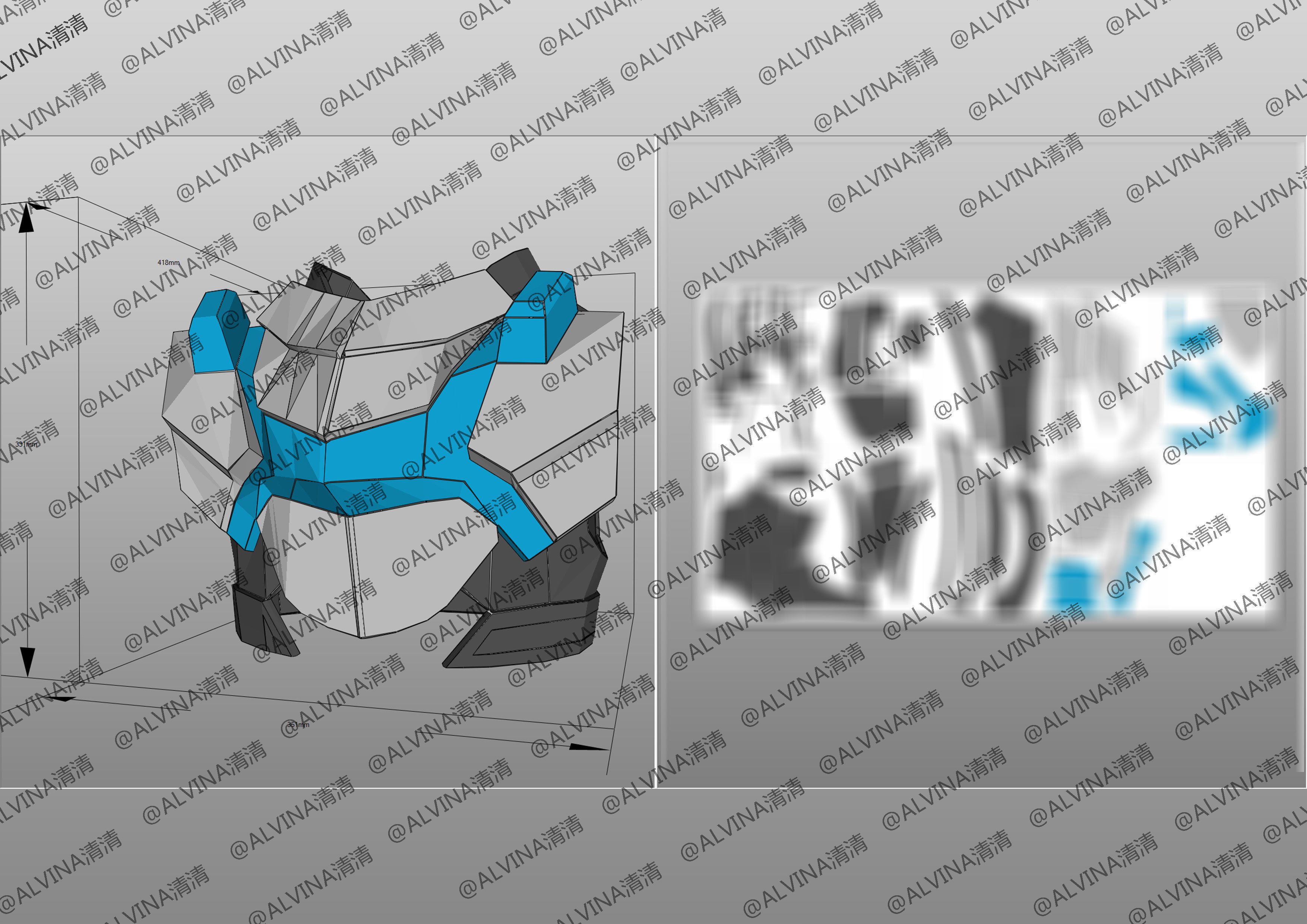 3D model Kamen Rider Geats Command Form Armor - DIY Cosplay Pepakura ...