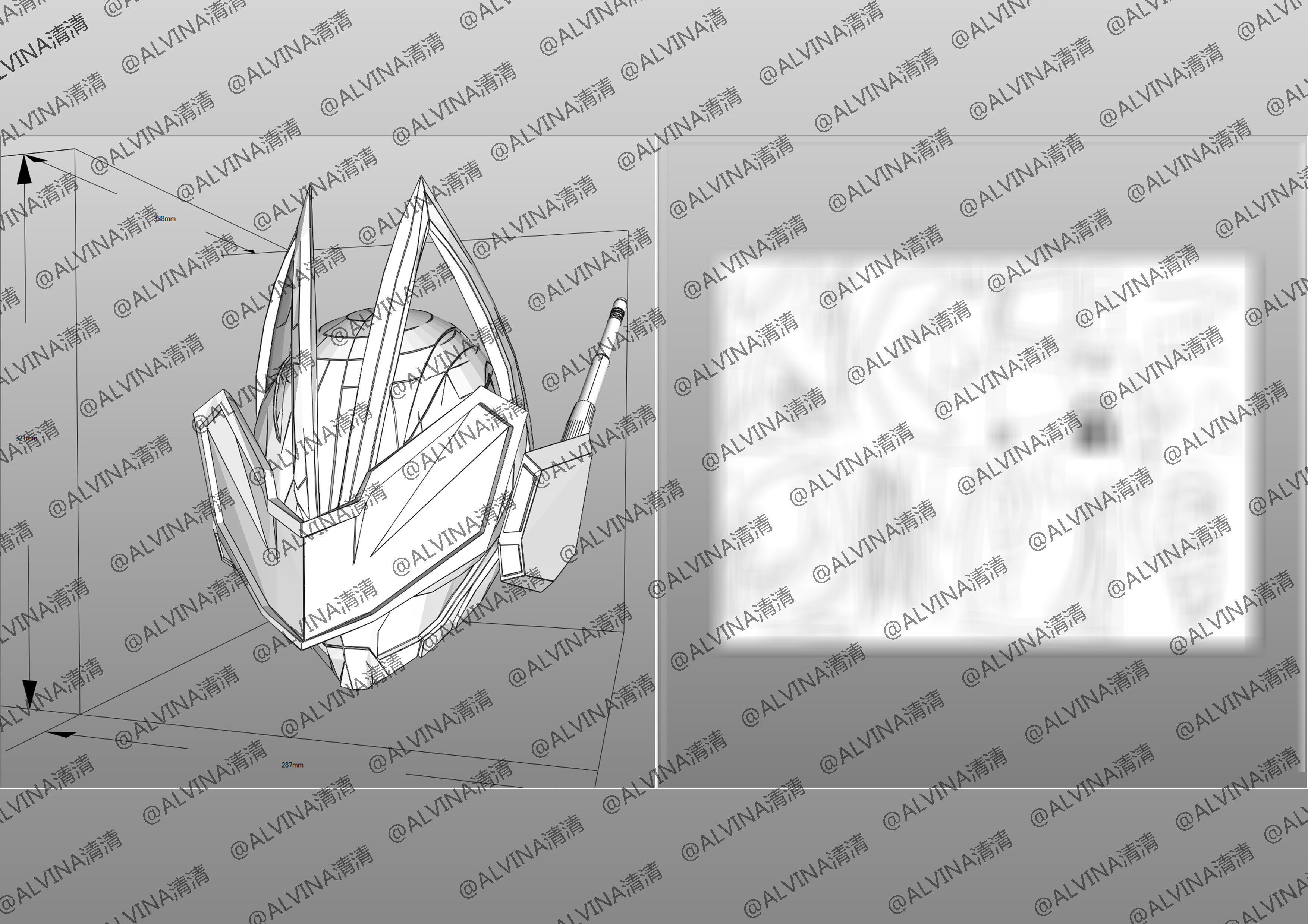 3D model Kamen Rider Geats Command Form Armor - DIY Cosplay Pepakura ...