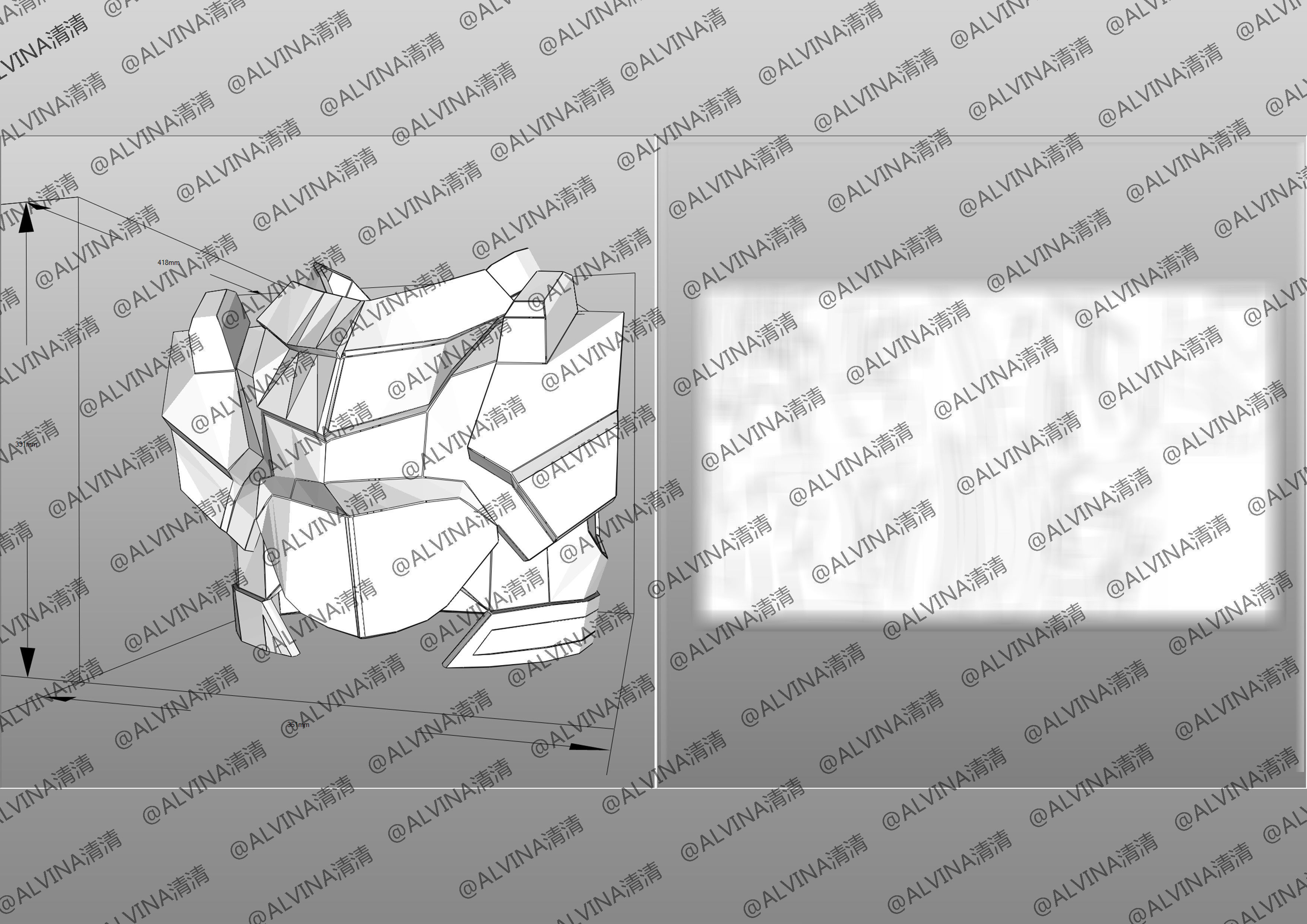 3D model Kamen Rider Geats Command Form Armor - DIY Cosplay Pepakura ...