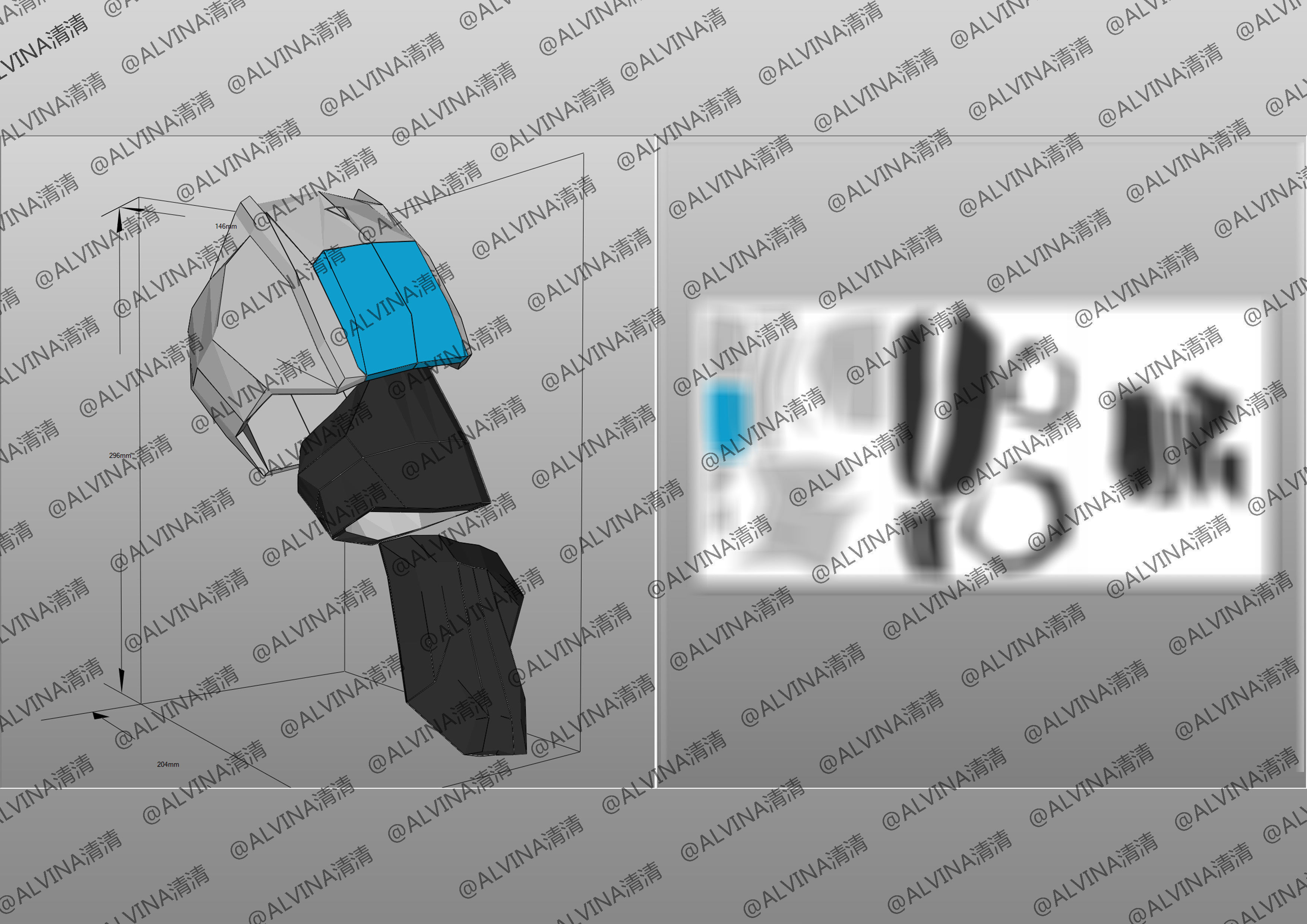 3D model Kamen Rider Geats Command Form Armor - DIY Cosplay Pepakura ...