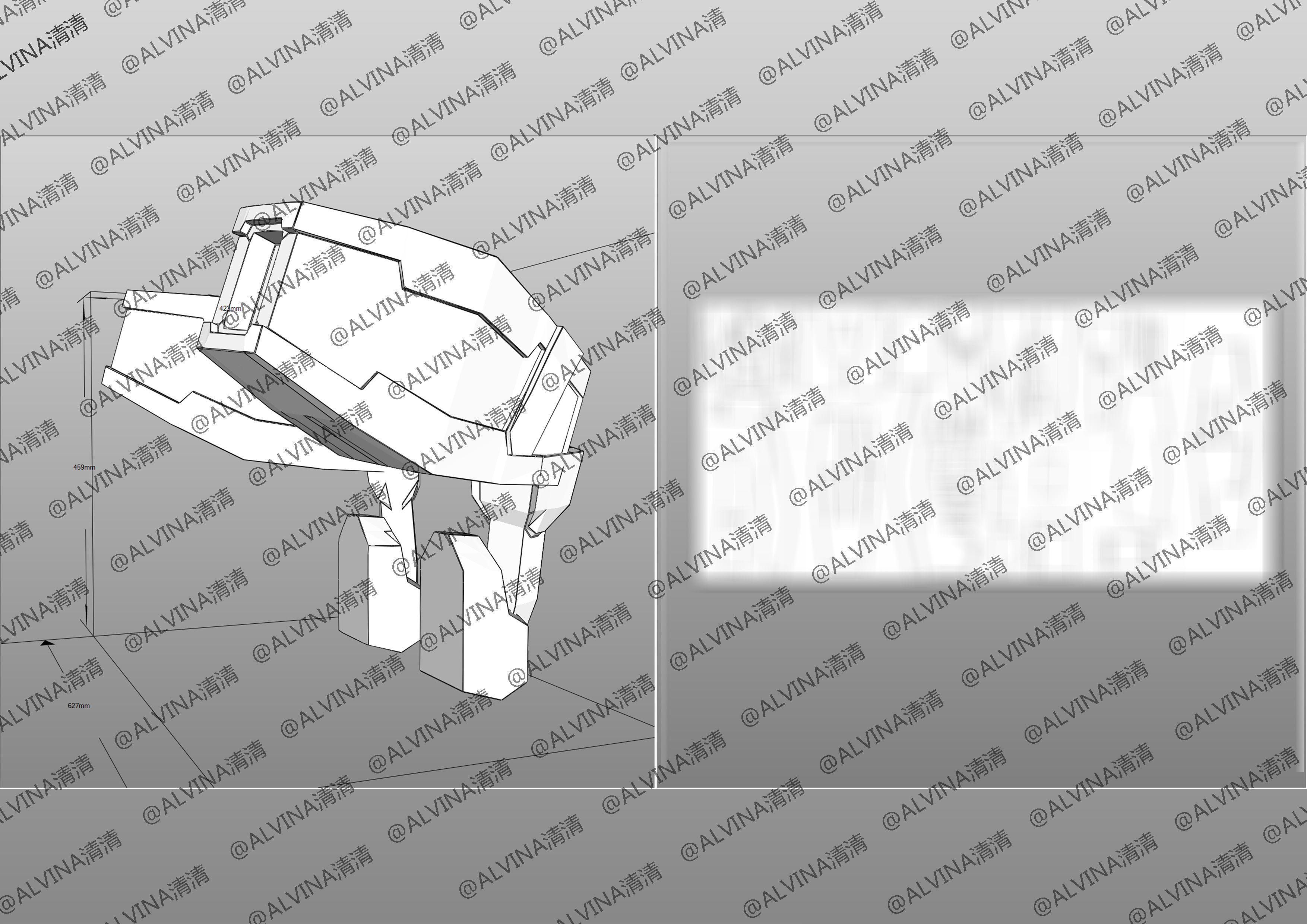 3D model Kamen Rider Geats Command Form Armor - DIY Cosplay Pepakura ...