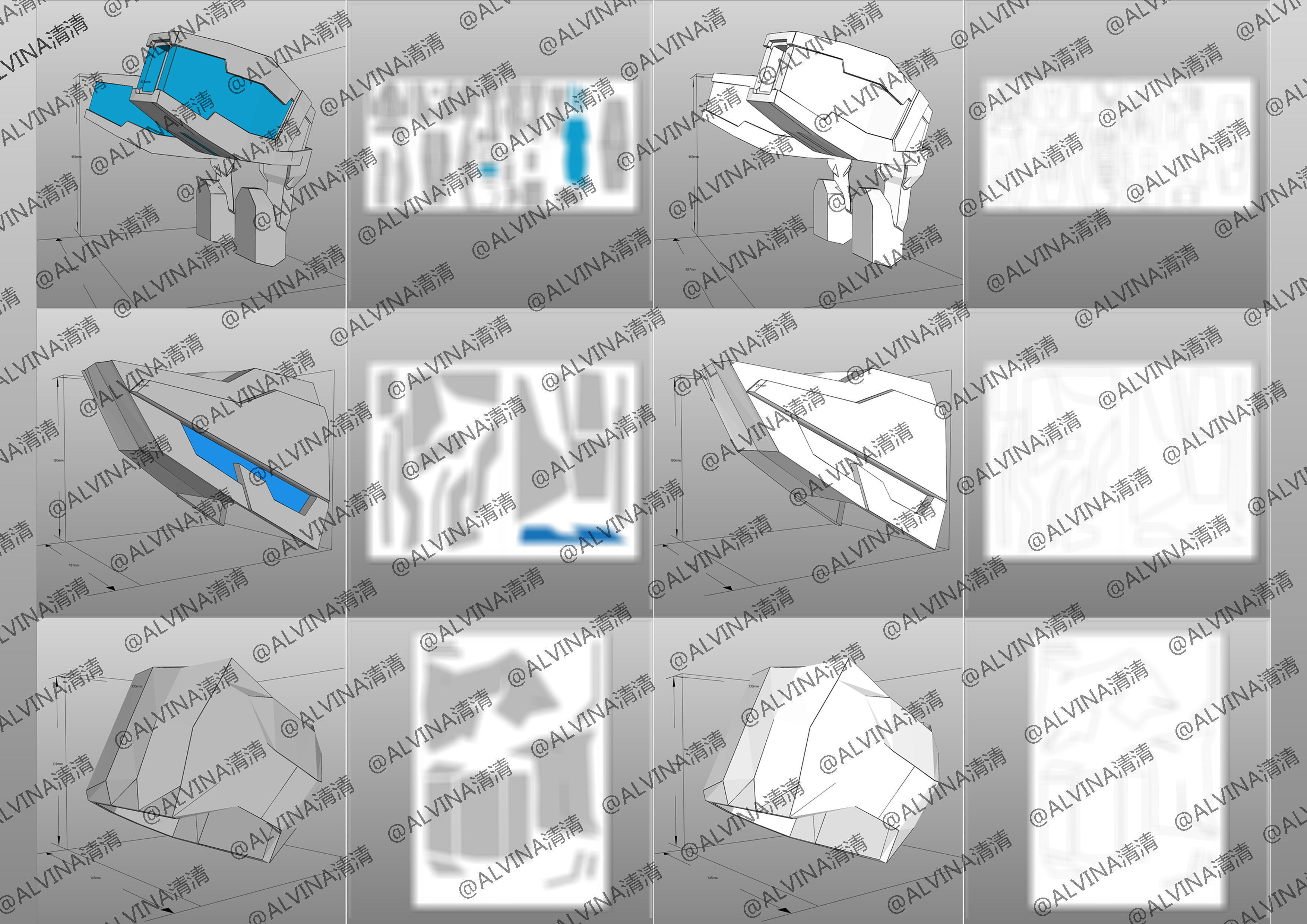 3D model Kamen Rider Geats Command Form Armor - DIY Cosplay Pepakura ...