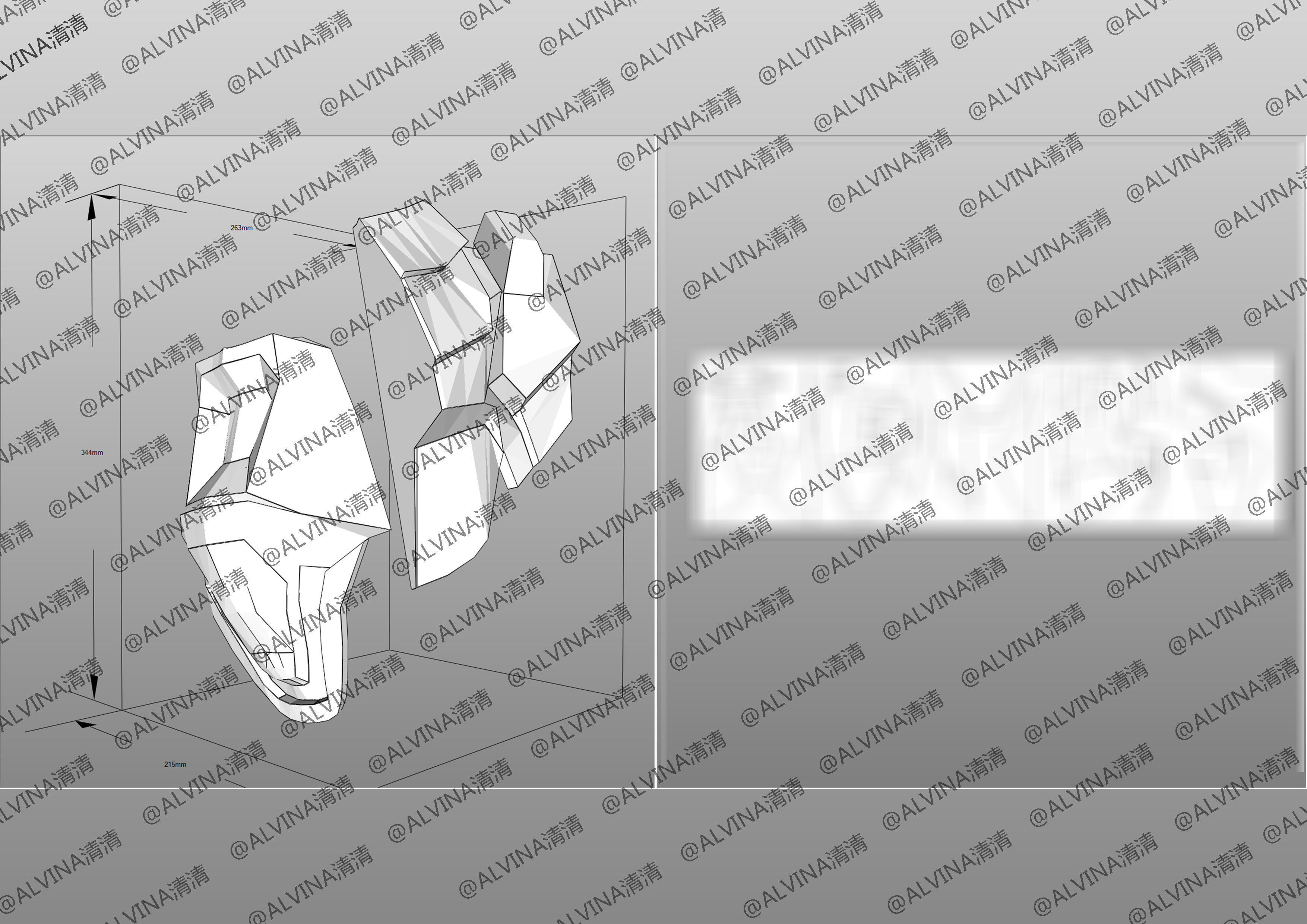 3D model Kamen Rider Geats Command Form Armor - DIY Cosplay Pepakura ...
