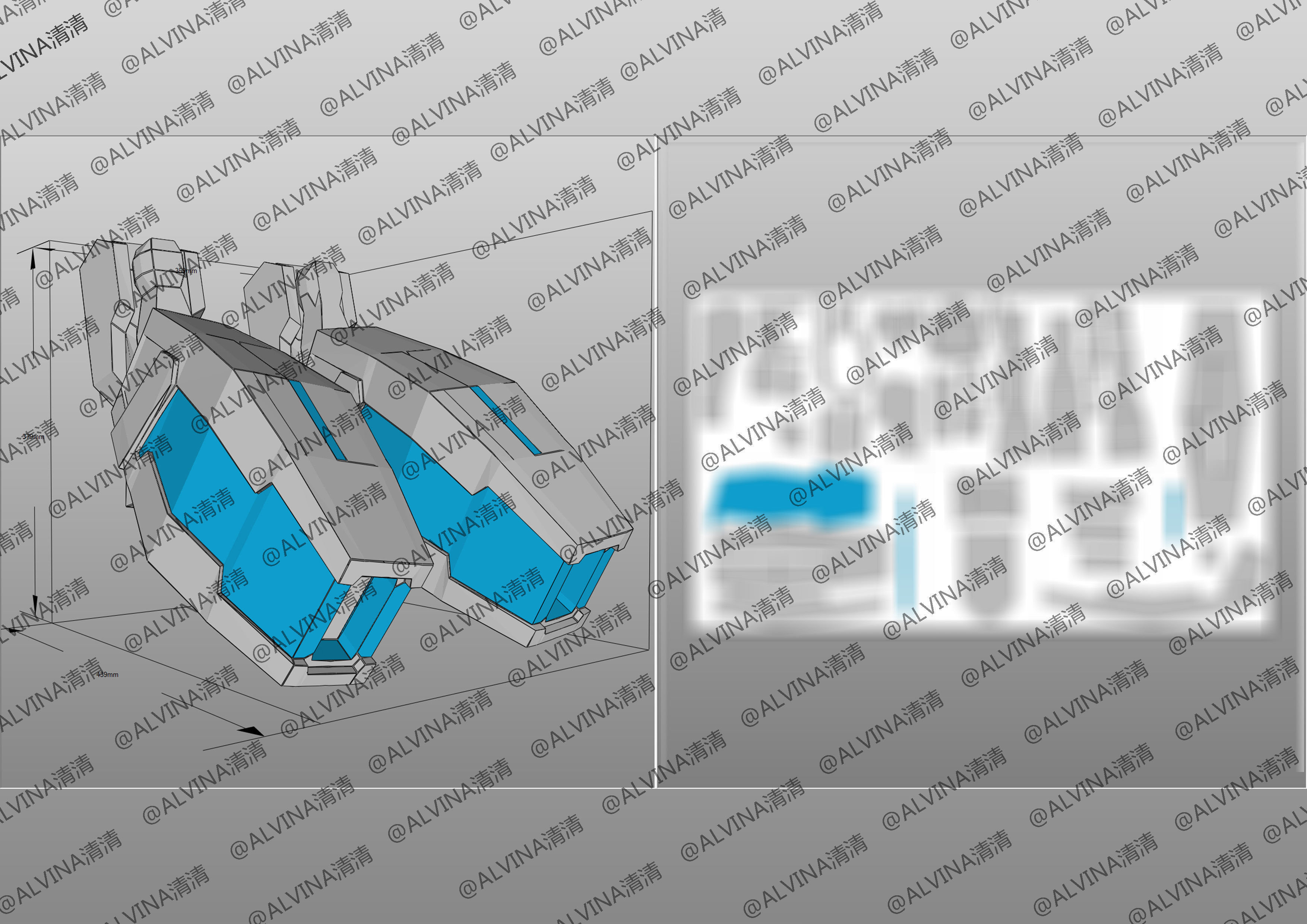 3D model Kamen Rider Geats Command Form Armor - DIY Cosplay Pepakura ...