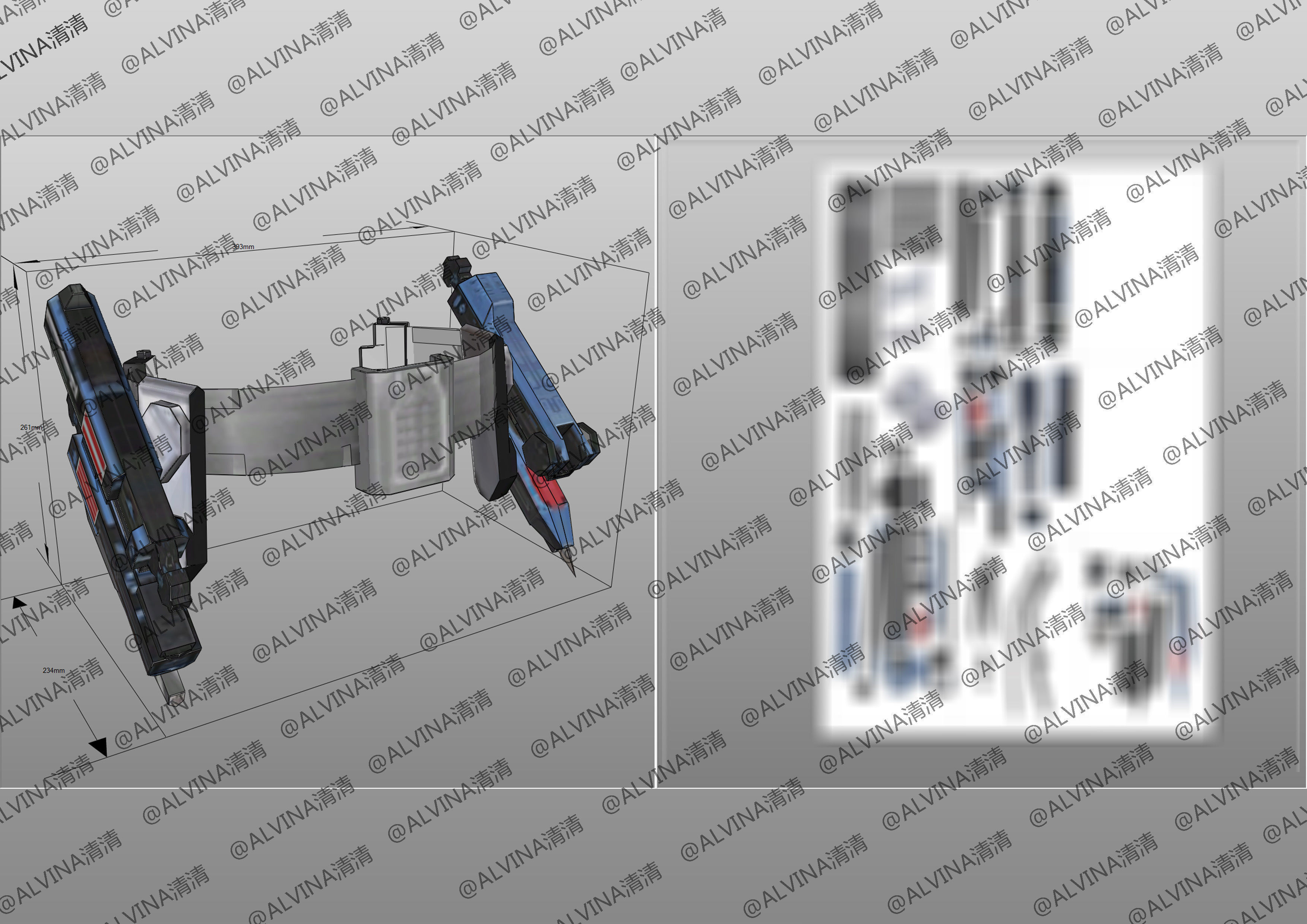 3D model Kamen Rider Den-O Wing Form Armor - DIY Cosplay Pepakura Foam ...