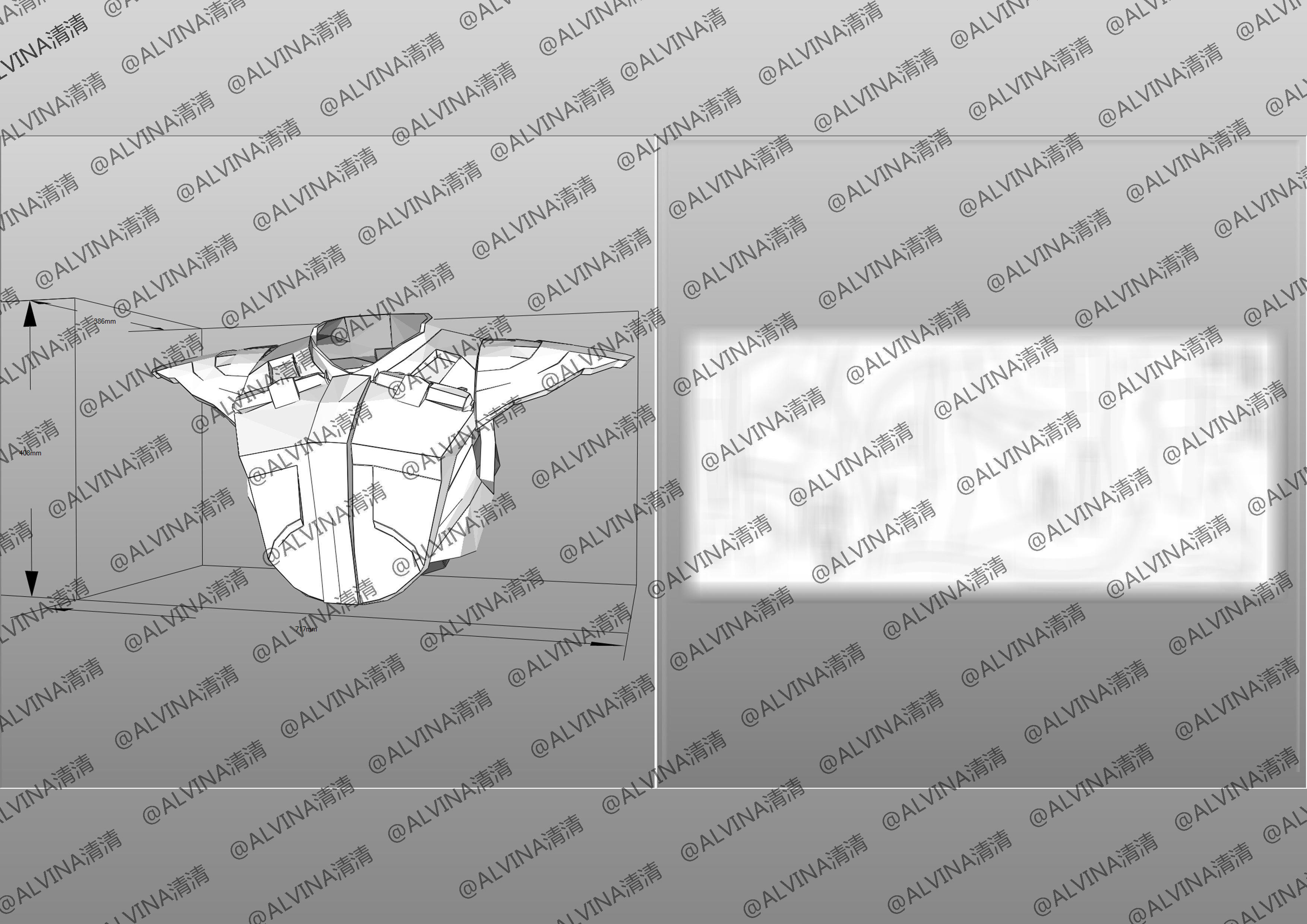 3D model Kamen Rider Den-O Wing Form Armor - DIY Cosplay Pepakura Foam ...