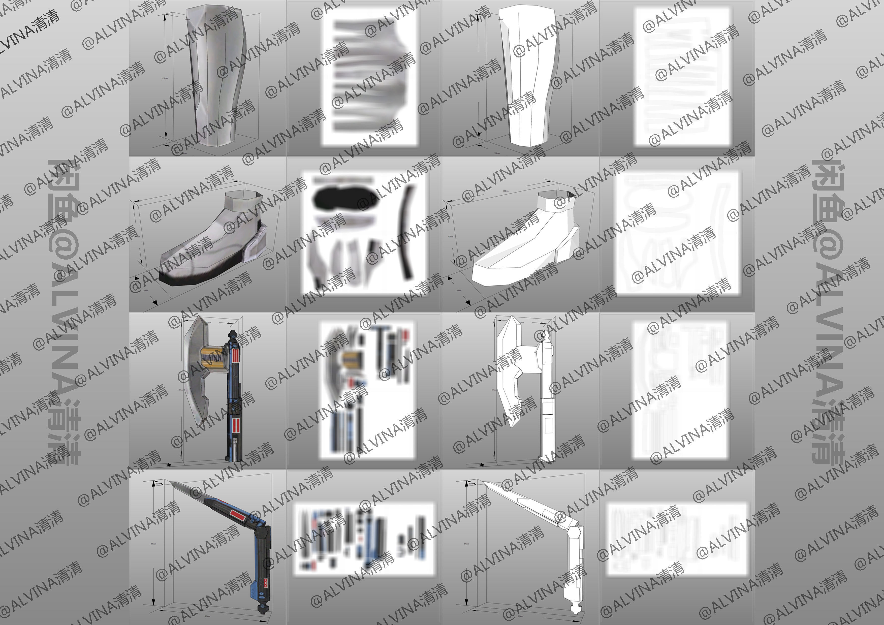3D model Kamen Rider Den-O Wing Form Armor - DIY Cosplay Pepakura Foam ...