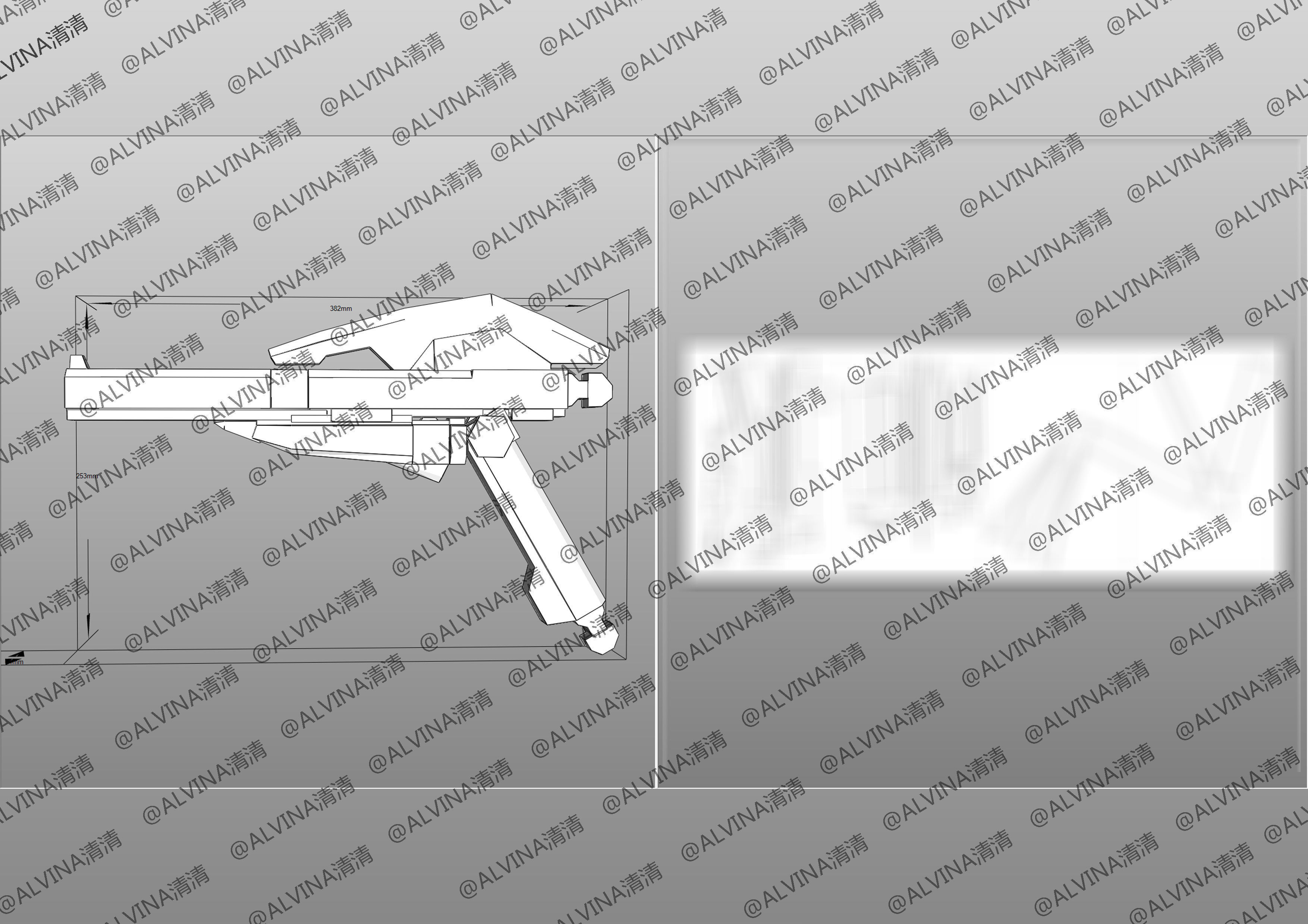 3D model Kamen Rider Den-O Gun Form Armor - DIY Cosplay Pepakura Foam ...