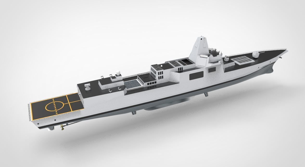 Type 055 destroyers ship 3D model | CGTrader
