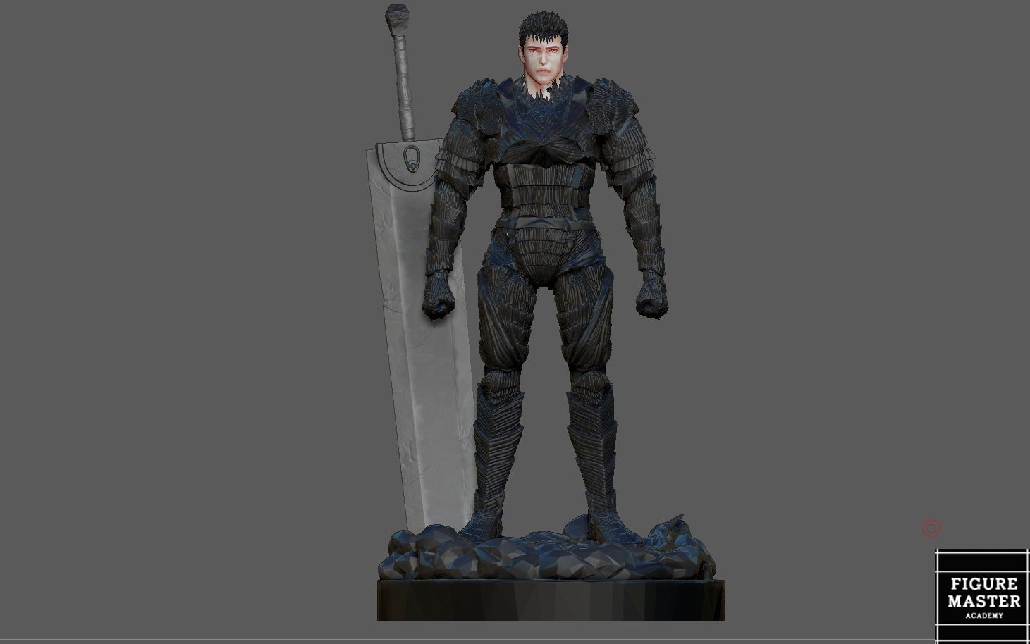 BERSERK GUTS STANDING PACK ANIME SWORD CHARACTER 3D PRINT MODEL 3D ...