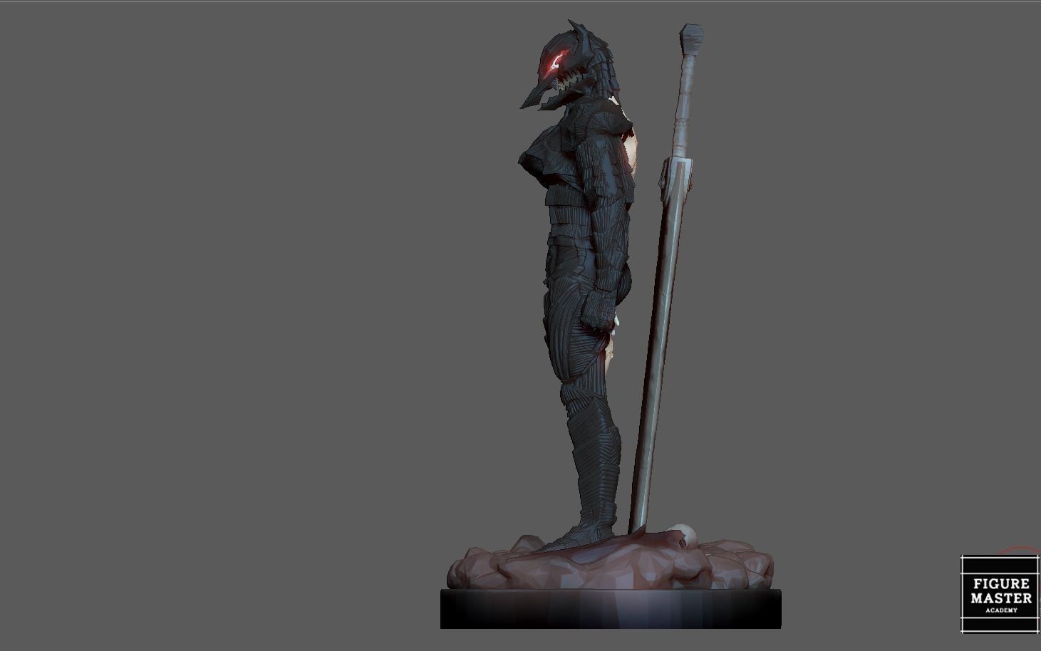 BERSERK GUTS STANDING PACK ANIME SWORD CHARACTER 3D PRINT MODEL 3D ...
