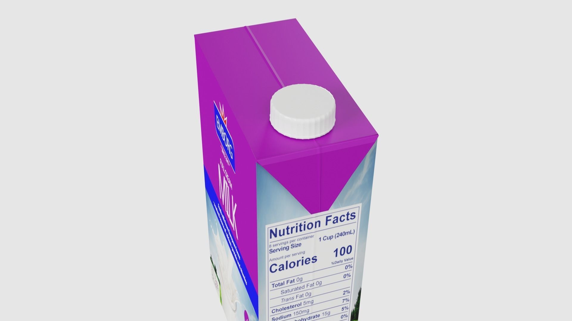 3D model Milk Carton Boxes VR / AR / low-poly | CGTrader