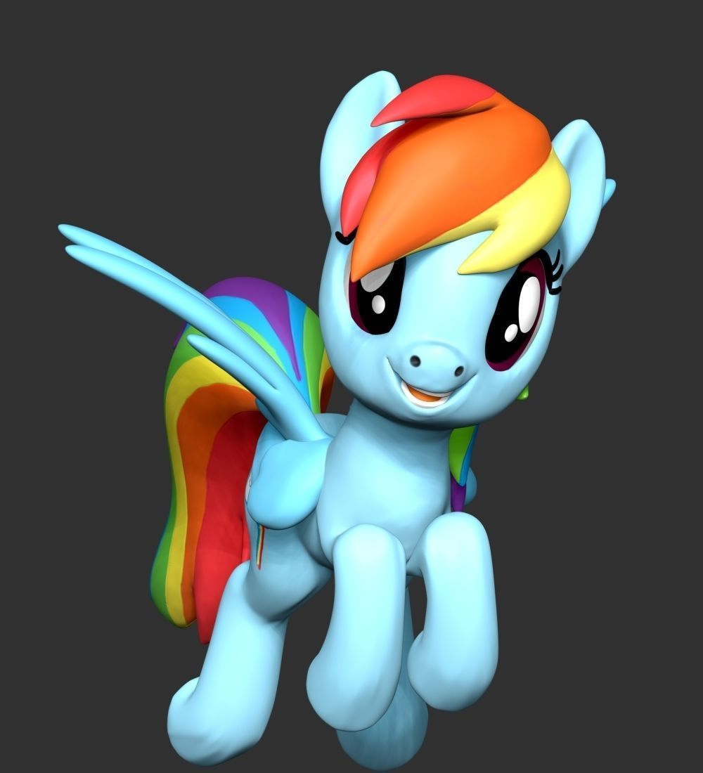 Rainbow Dash - My Little Pony 3D model 3D printable | CGTrader